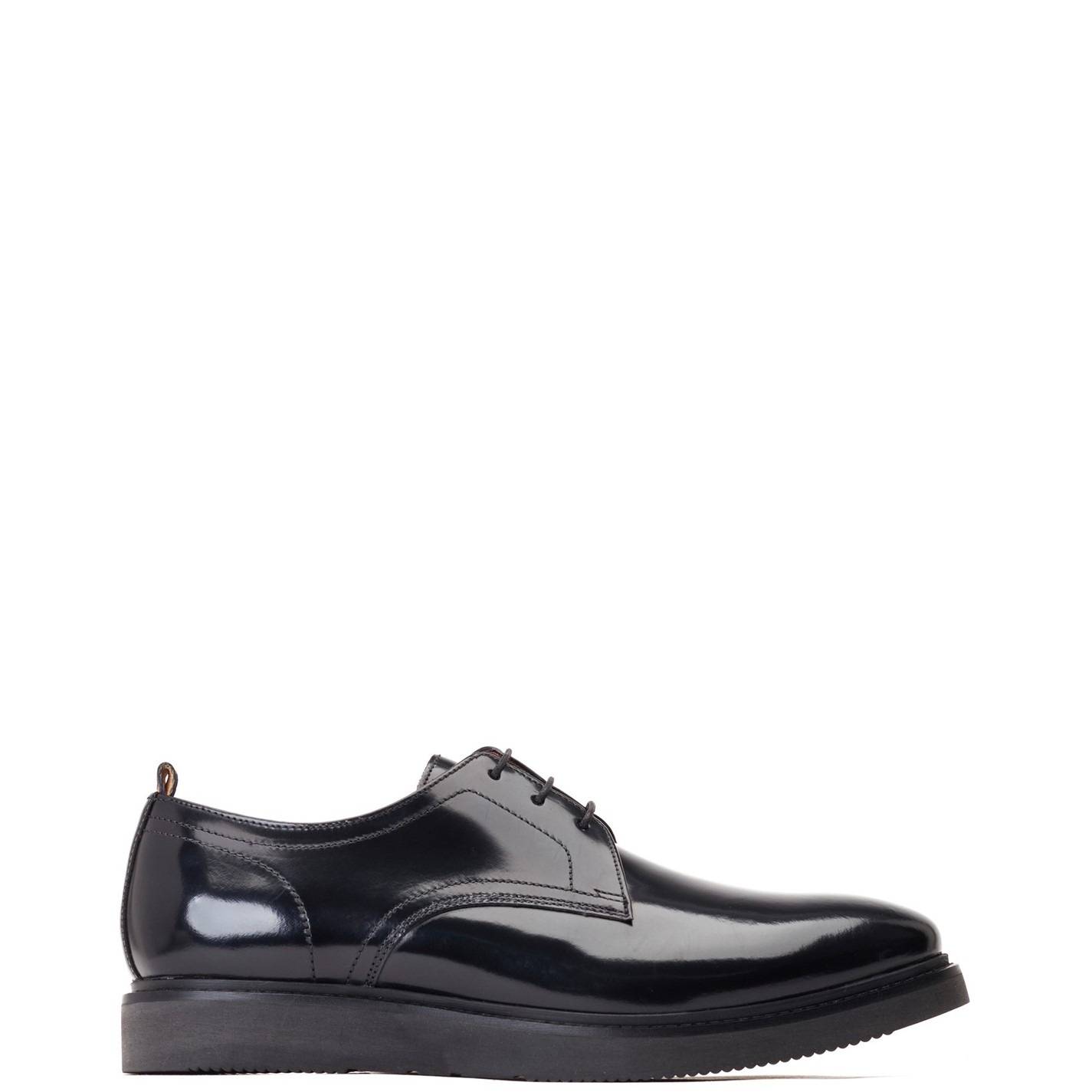 Base London | Roly Plain Toe Derby | Black | FRASERS