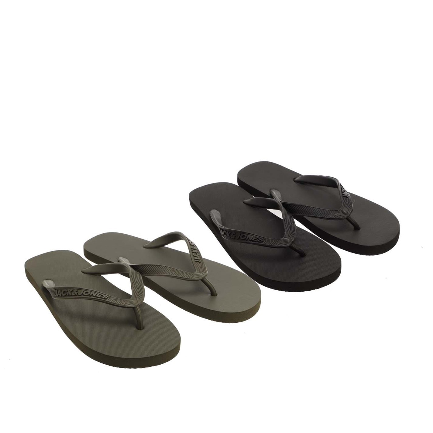 Jack and Jones | 2 Pack Basic EVA Flip Flops | Black | FRASERS