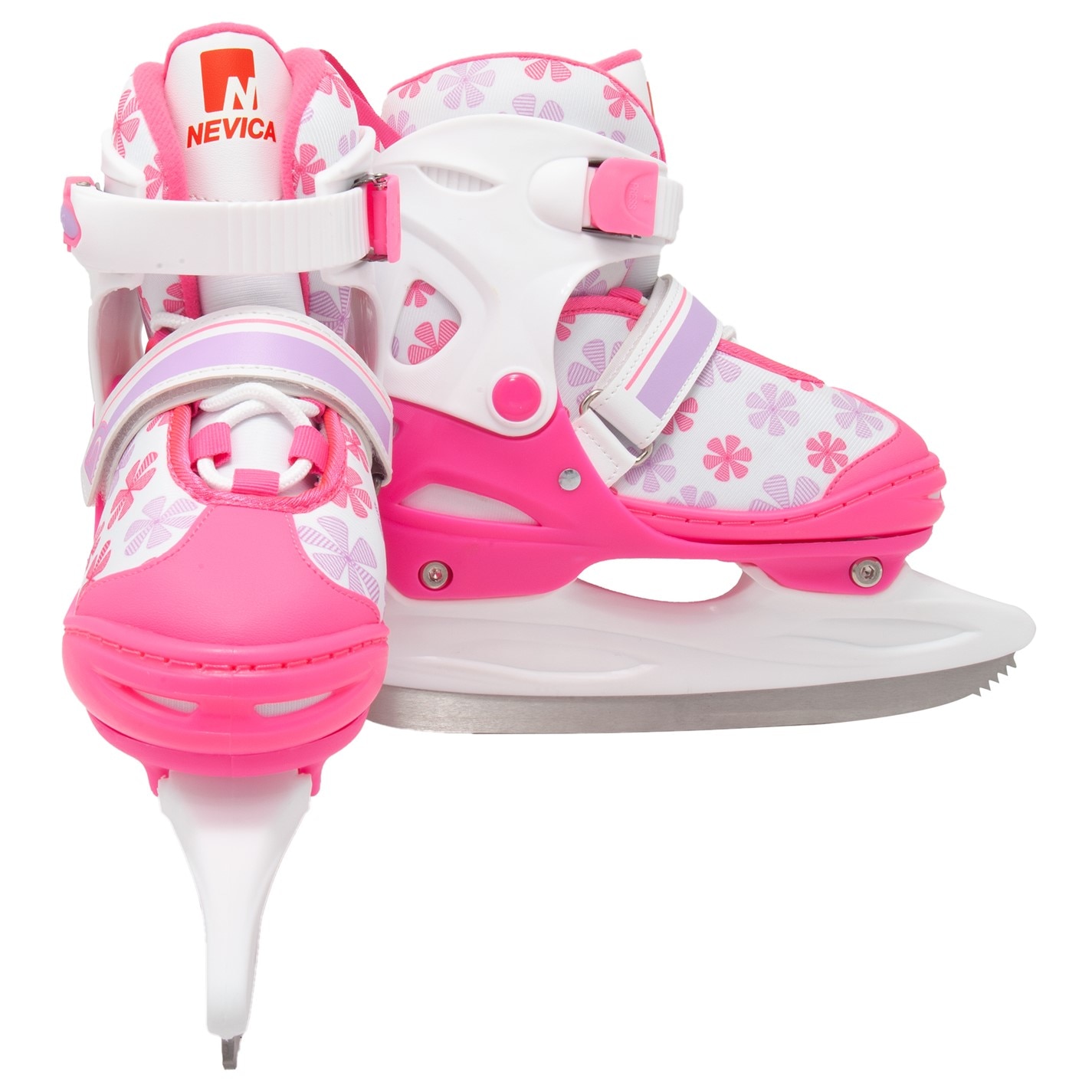 Nevica | Adjustable Kids Ice Skates | Black/Pink | FRASERS