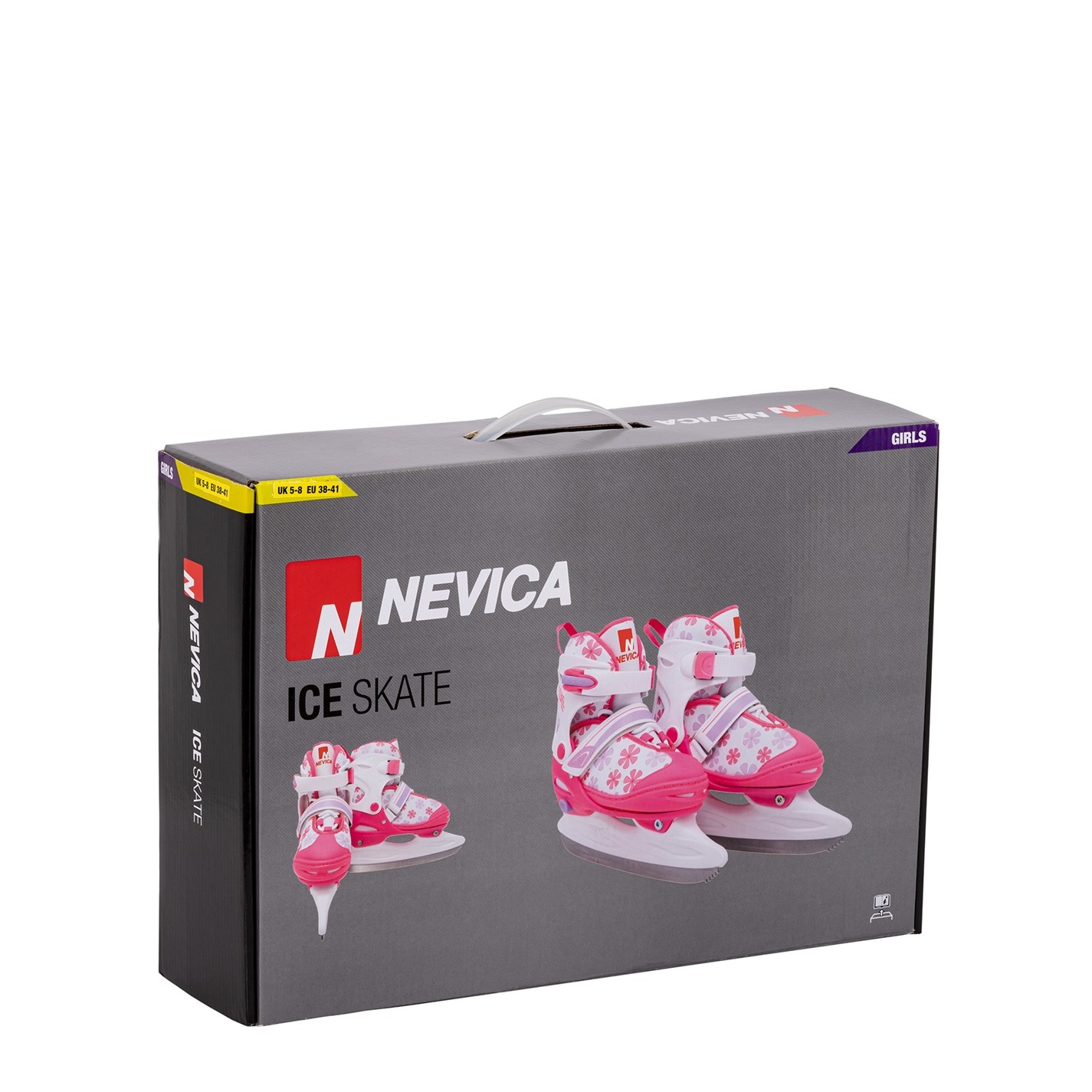 Nevica | Adjustable Kids Ice Skates | Black/Pink | FRASERS