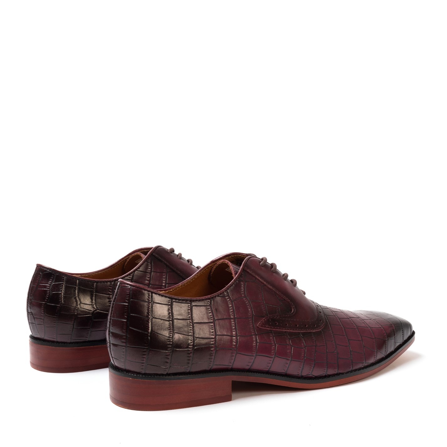 Giorgio | Leather Croc Men Oxford Dress Brogue Shoes | Derby Shoes ...
