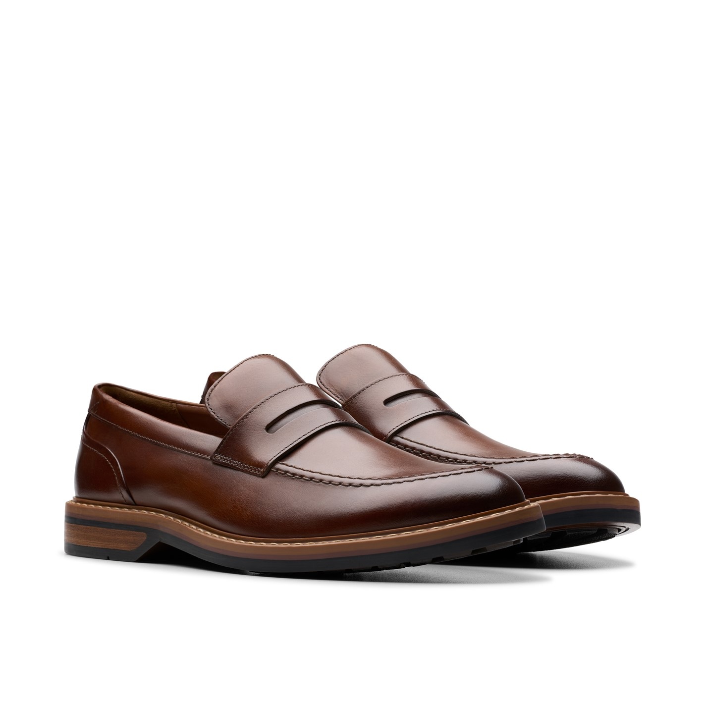 Clarks | Aldwin Step Loafers | Mid Tan Lthr | FRASERS