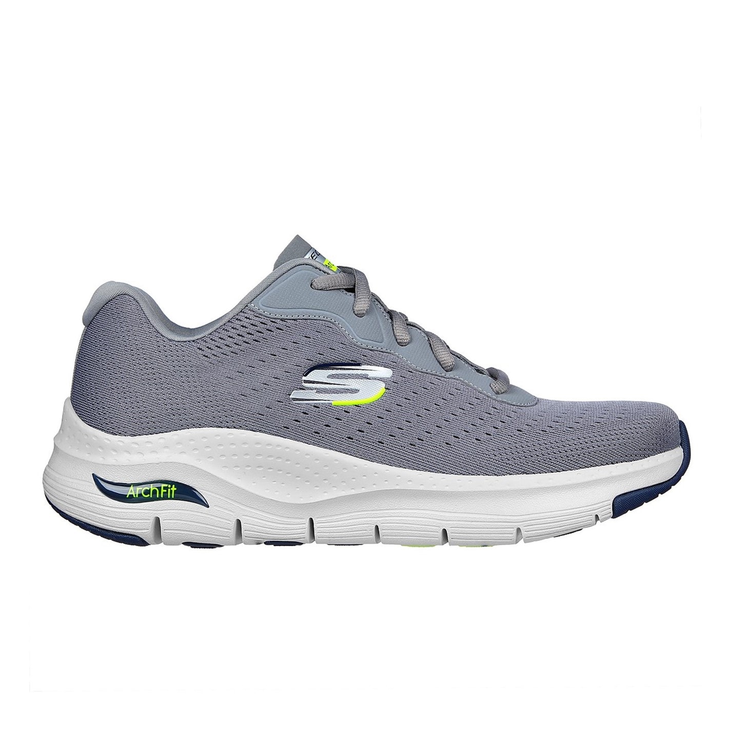 Skechers | Fit Engineered Mesh Lace-Up | Gray | FRASERS