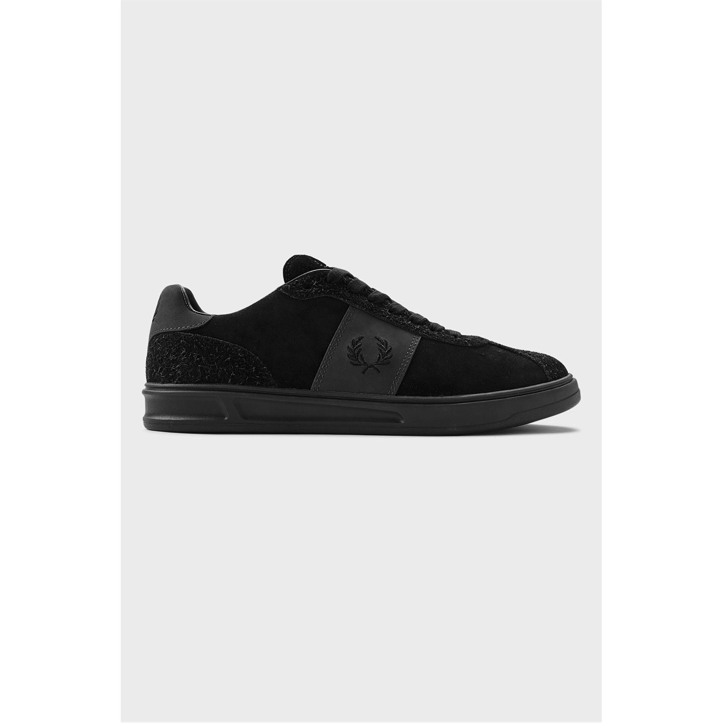 Fred Perry | B4 Suede Trainers | U73 Black/Grey | FRASERS