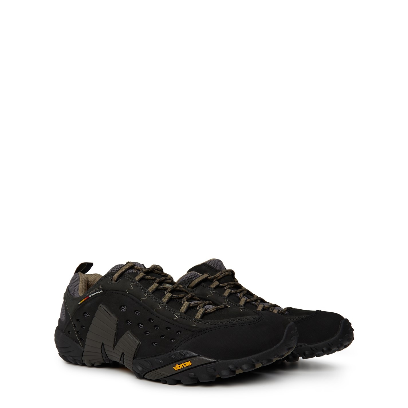 Merrell | Intercept Leather Walking Shoes Mens | Non Waterproof Hiking ...