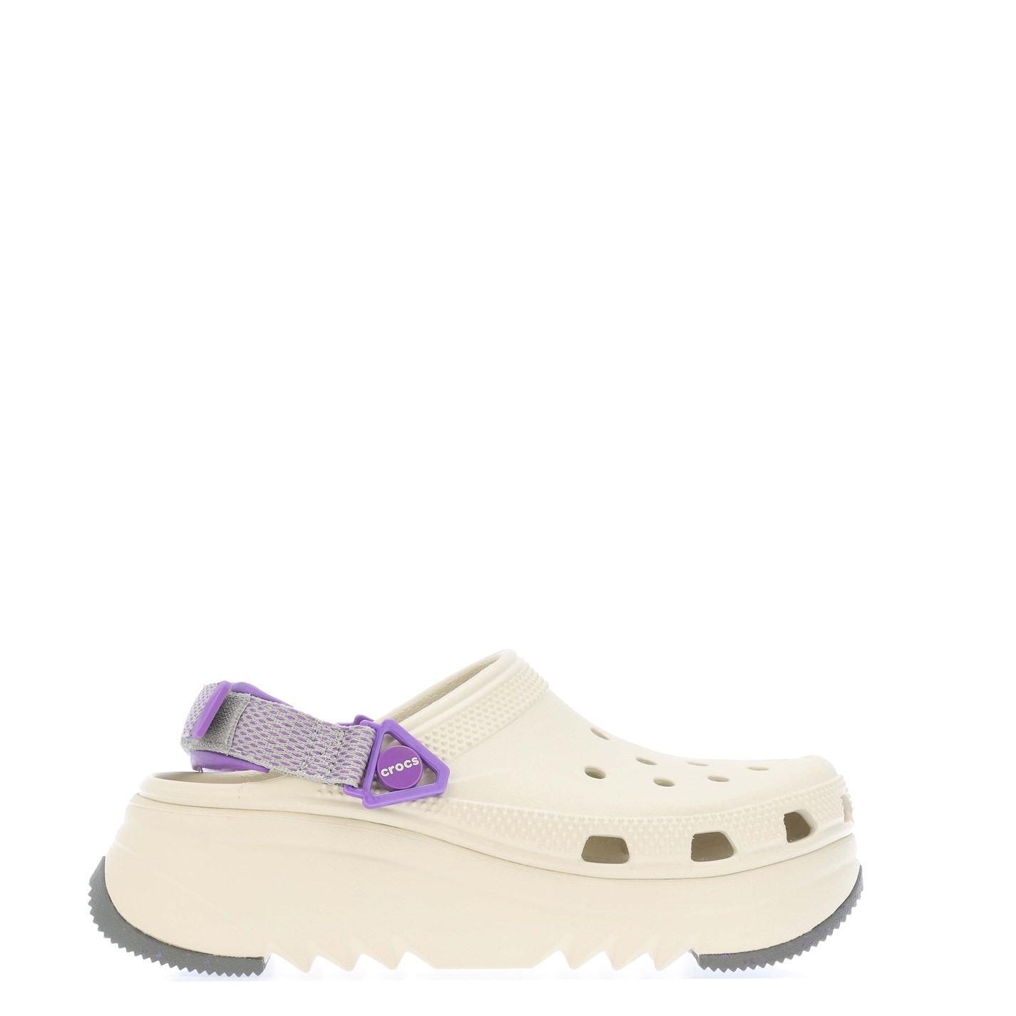 Crocs | Crocs Hiker Xscape Clogs Womens | Bone/Neon Purpl | FRASERS