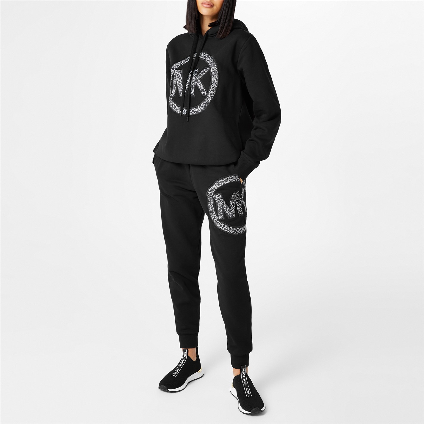 MICHAEL Michael Kors | Bodie Logo Tape Slip-On Trainers | Black | FRASERS