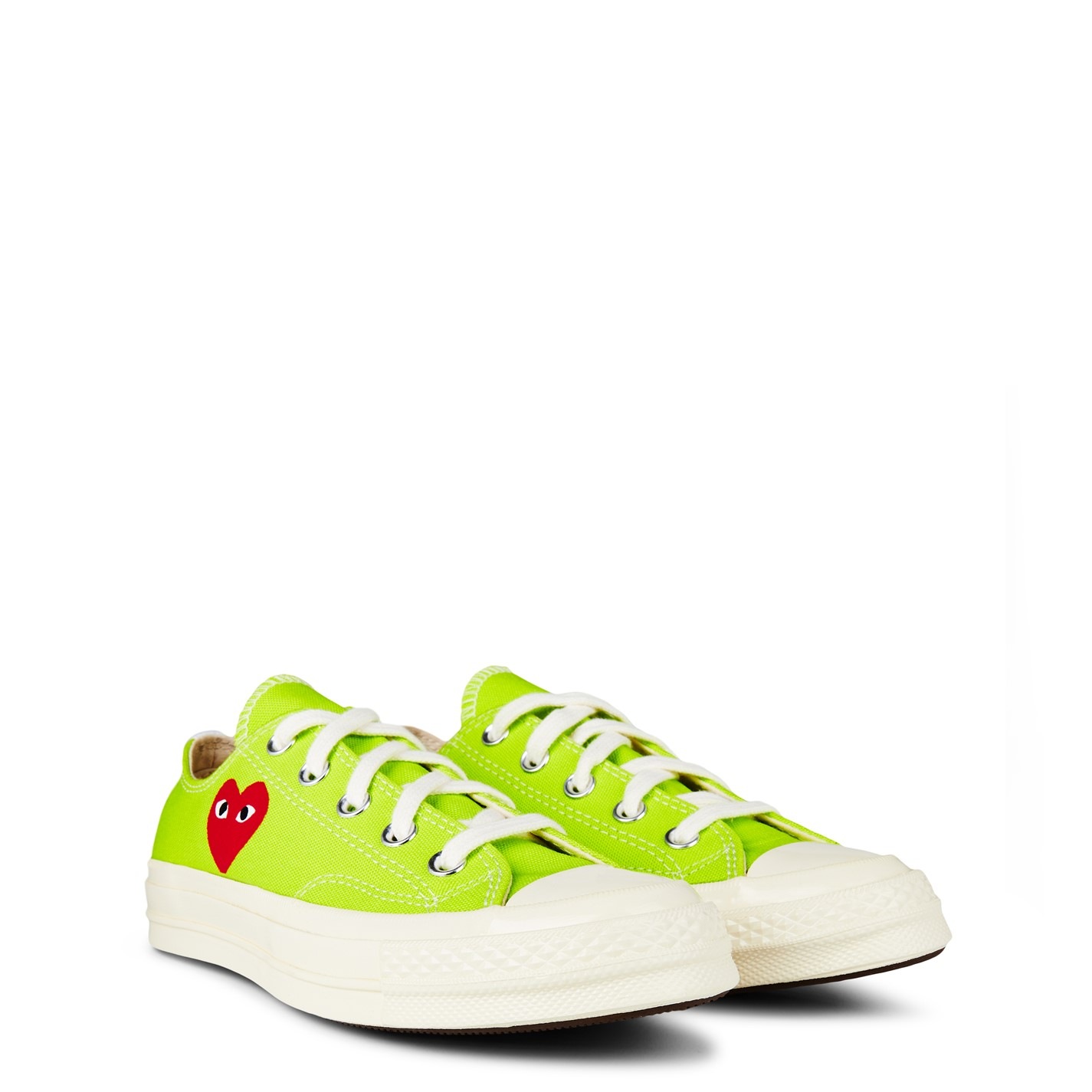 COMME DES GARCONS PLAY | X Converse Chuck 70 Peeping Heart Low Trainers ...