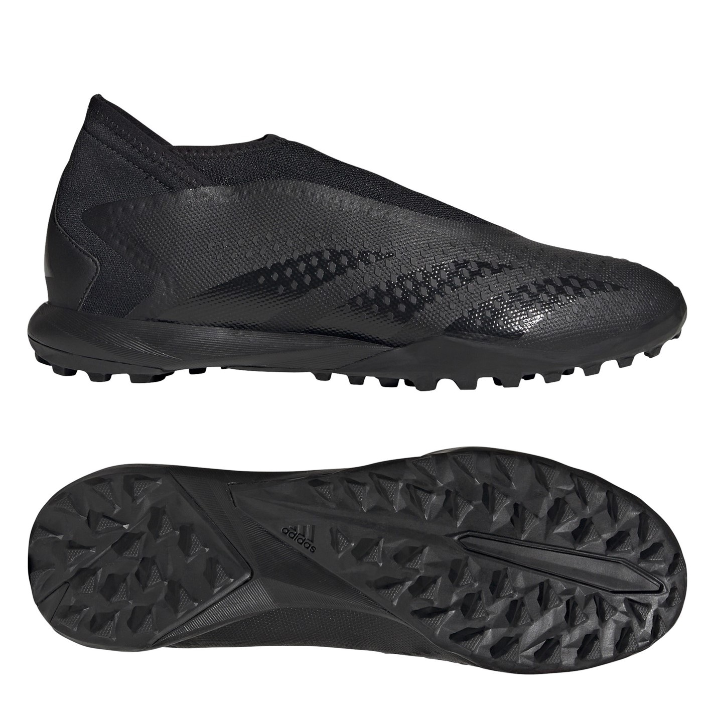 adidas | Predator Accuracy.3 Laceless Astro Turf Trainers | Black/Black ...