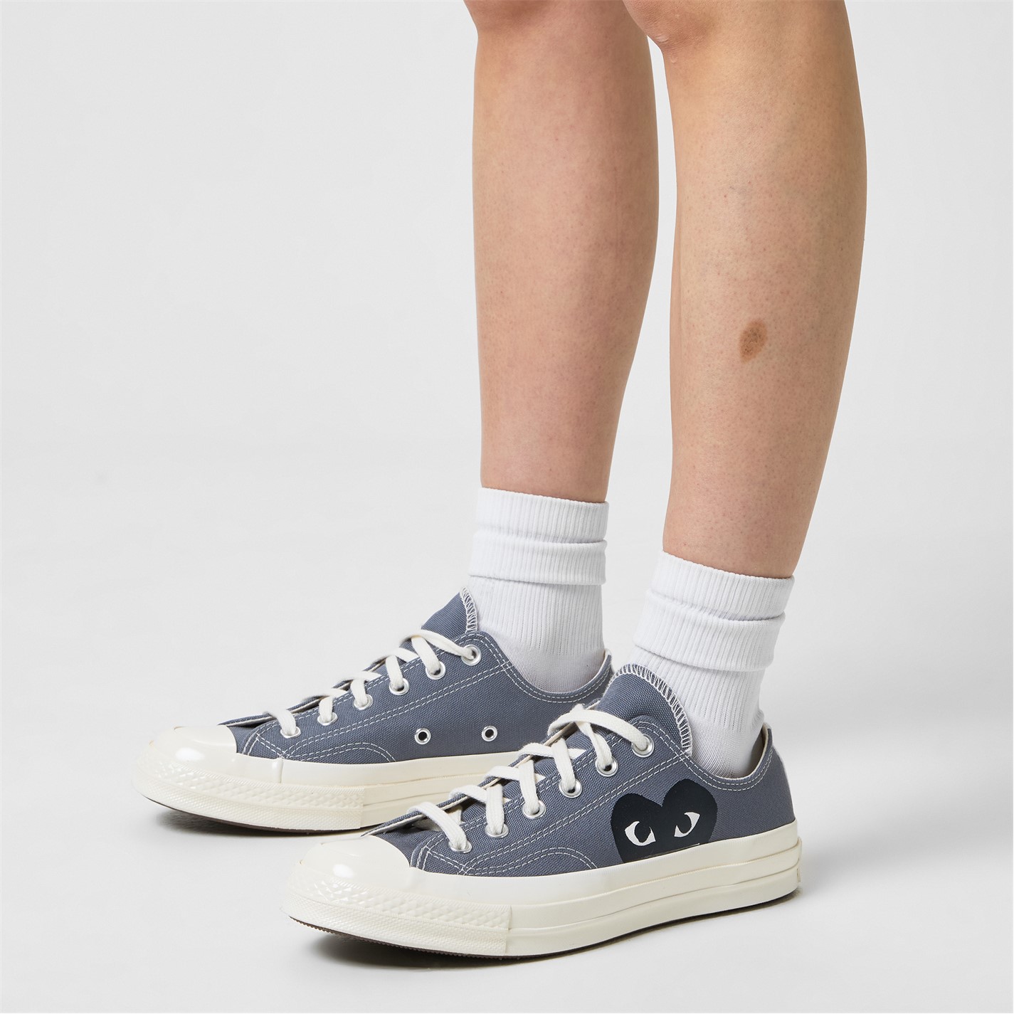 COMME DES GARCONS PLAY | X Converse Half Peeping Heart Chuck Taylor 70 ...