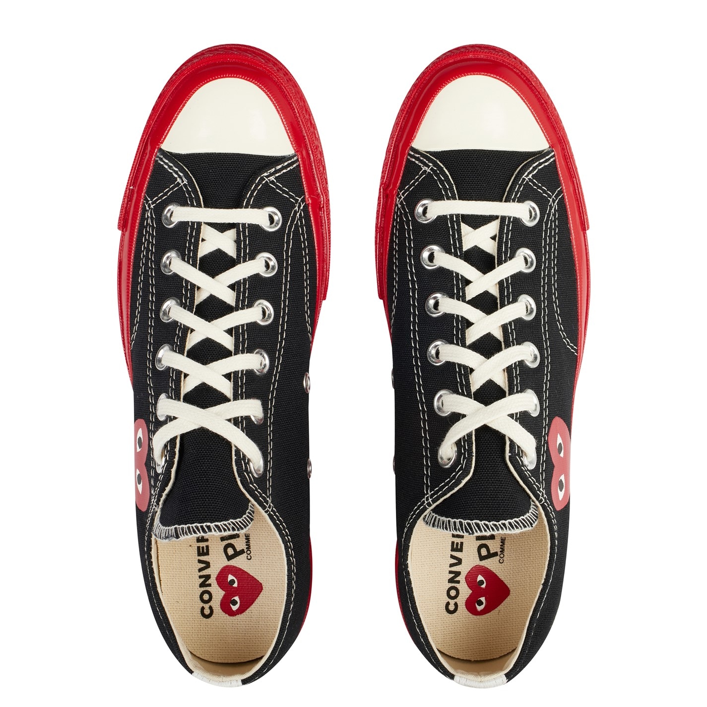 COMME DES GARCONS PLAY | X Converse Half Peeping Heart Chuck Taylor 70 ...