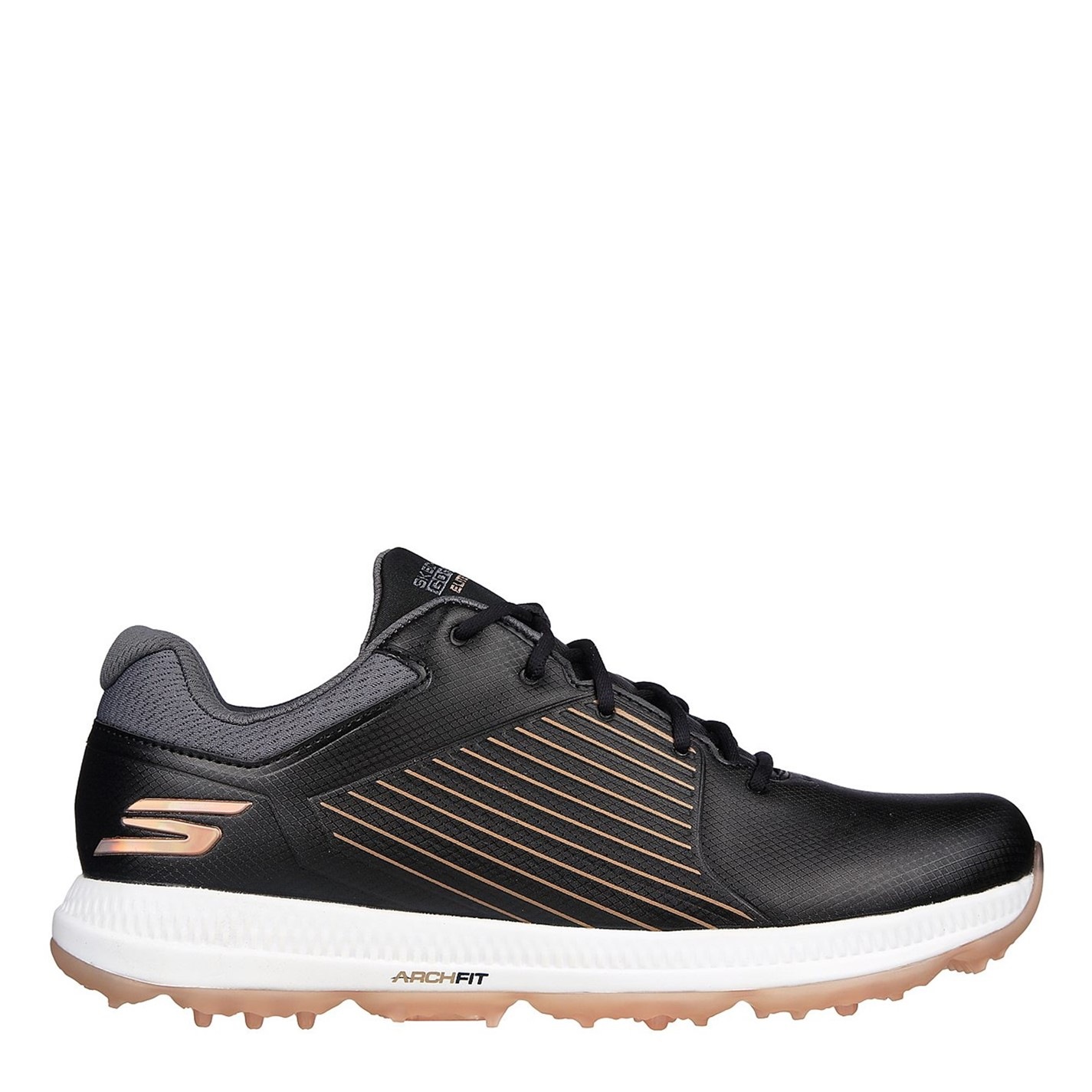 Skechers | Go Golf Elite 5 Spikeless Shoes Womens | Black/Rose Gold ...
