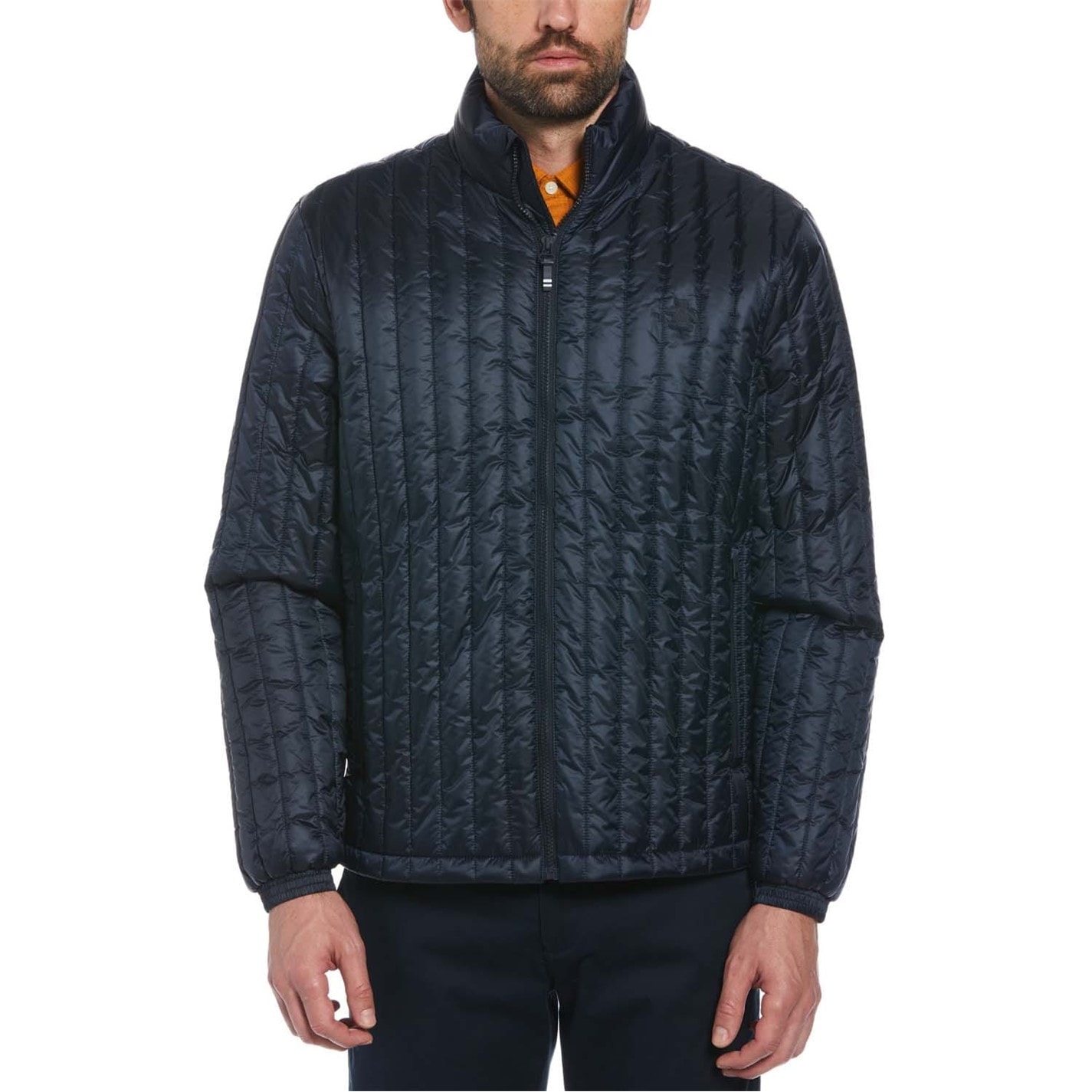 Original Penguin | Vertical Quilted Jacket | Navy | FRASERS