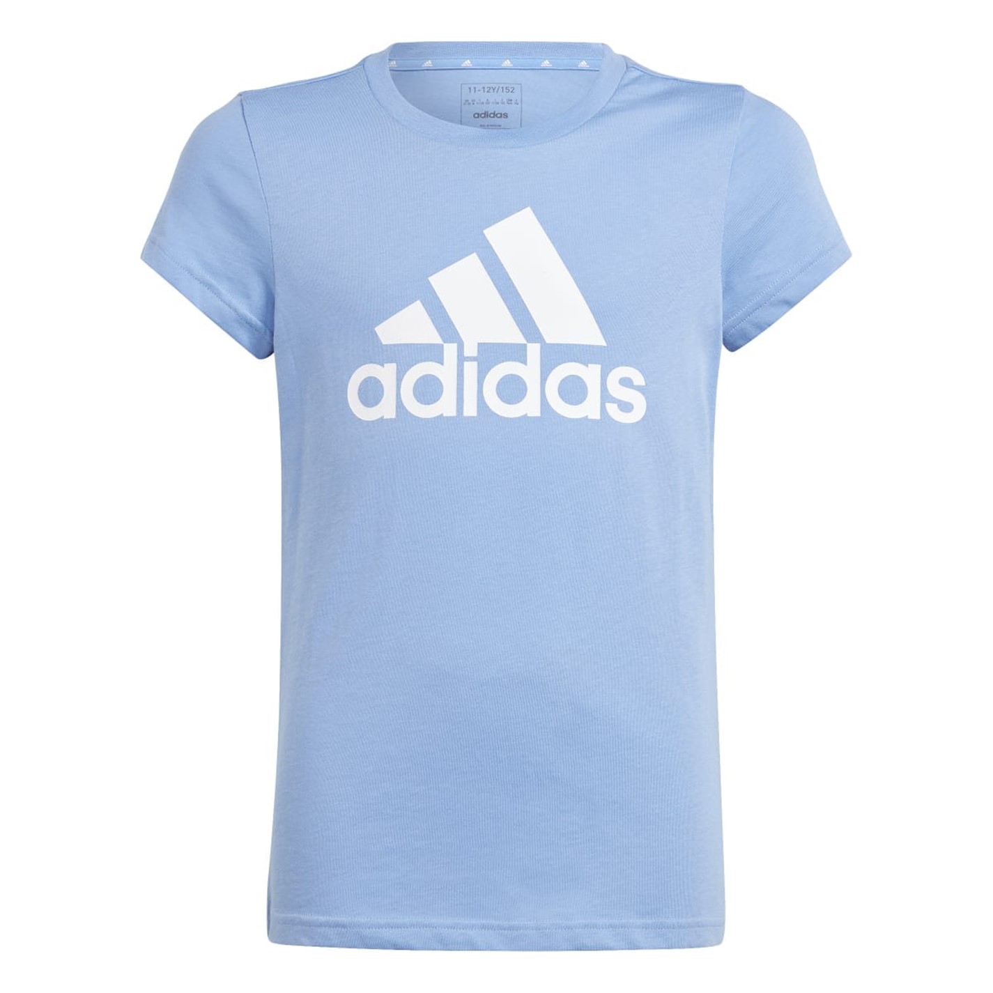 adidas | Essentials Big Logo Cotton T-Shirt | Blue-White | FRASERS