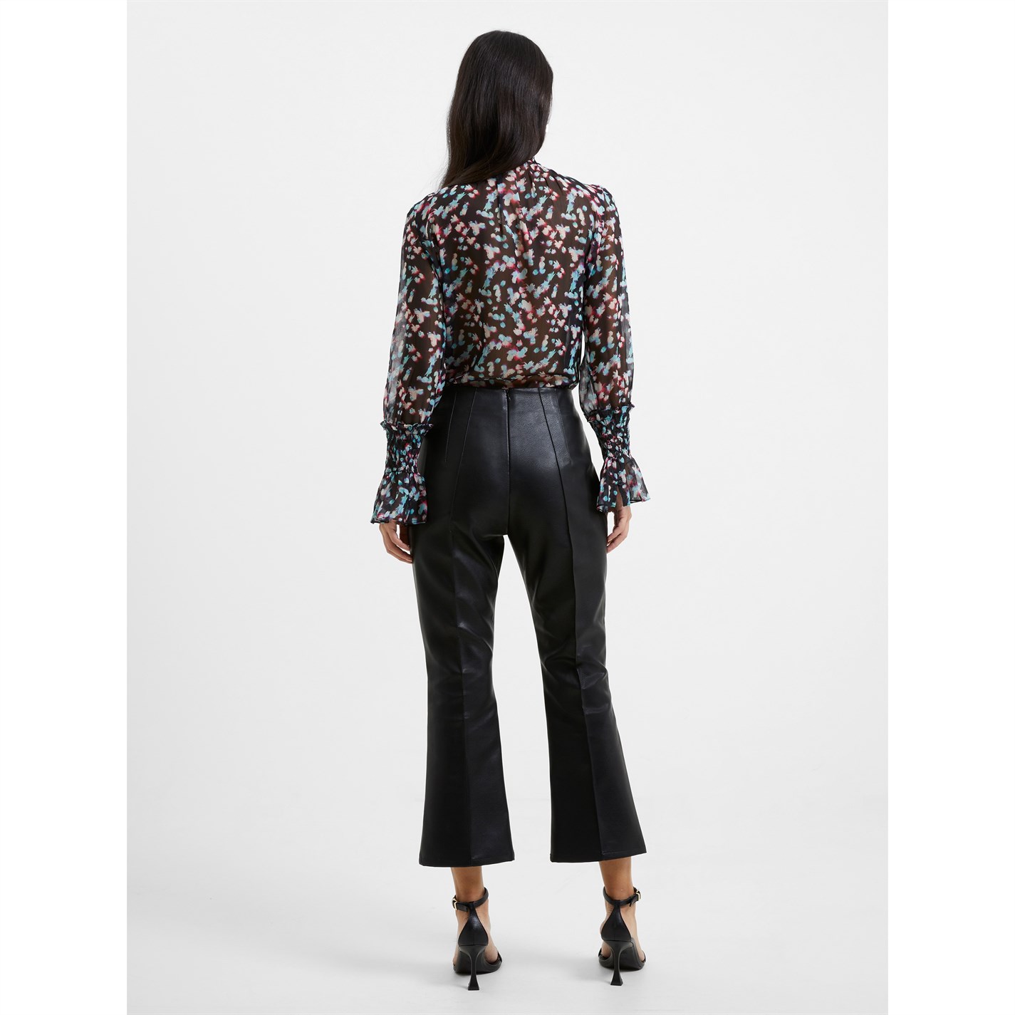 French Connection | Claudia PU Trousers | 01-Blackout | FRASERS