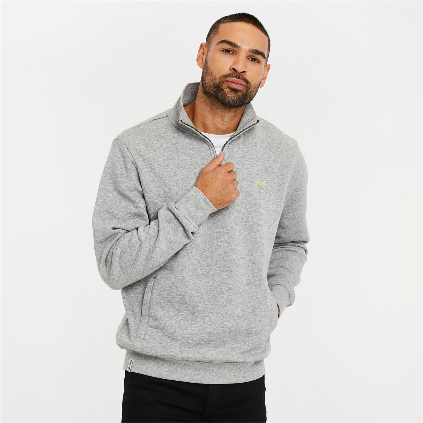 Threadbare | quarter Zip Neck Sweatshirt | Zip Hoodies | FRASERS