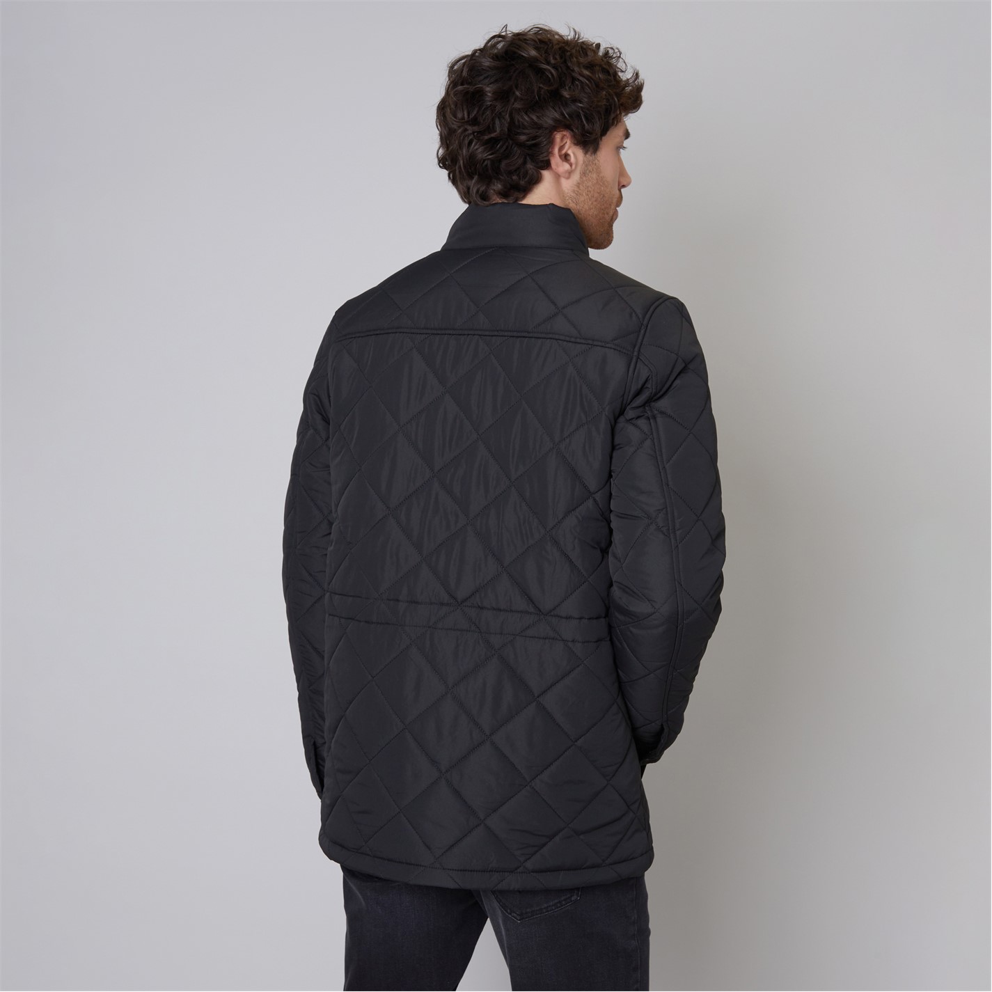 Threadbare | Showerproof Diamond Quilted Jacket | Quilted Jackets | FRASERS