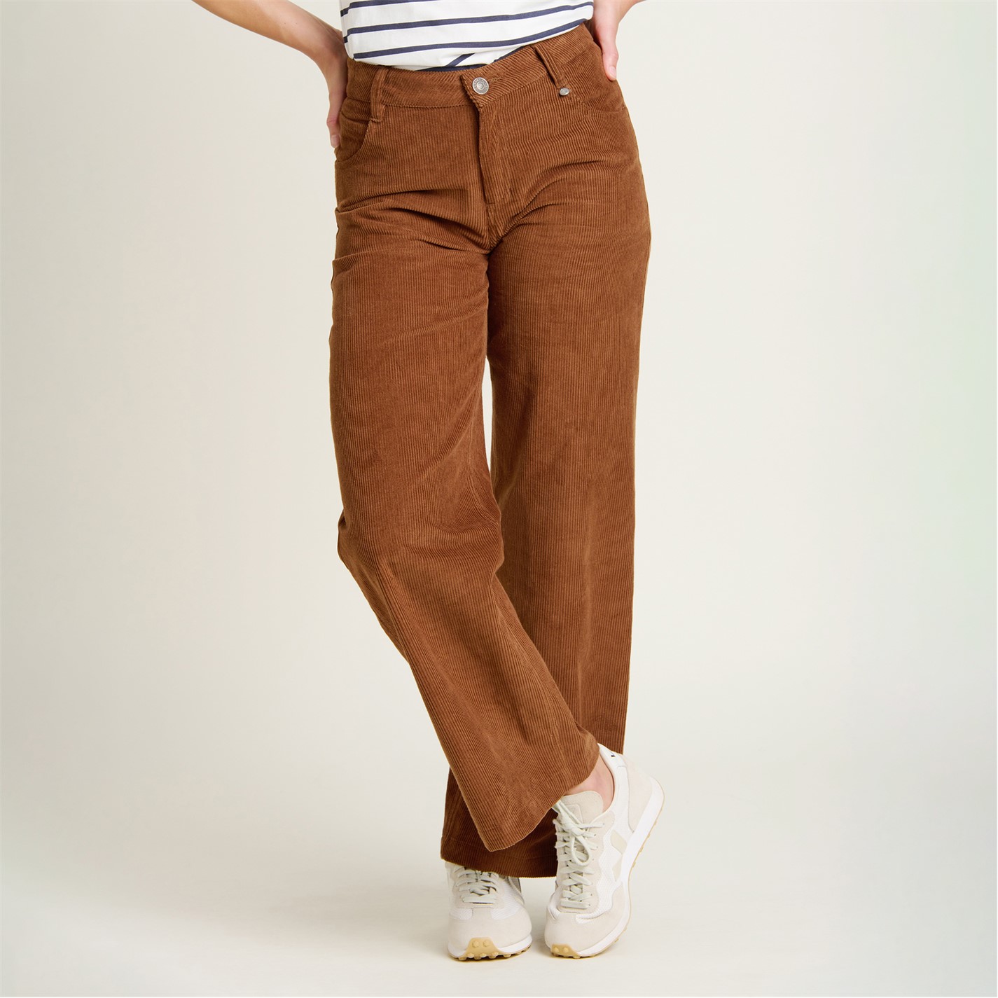 Brakeburn | Wide Leg Cord Trouser | Brown | FRASERS