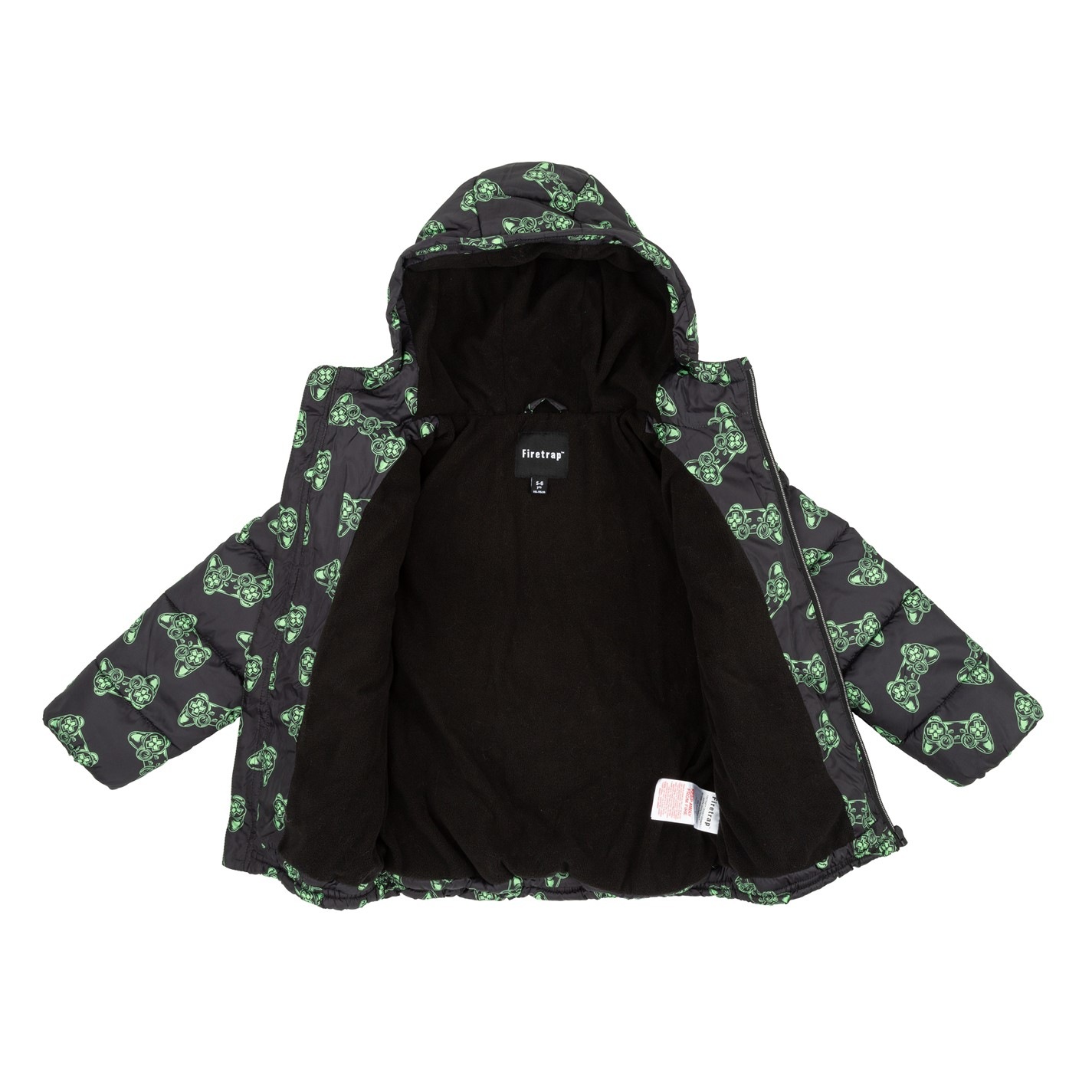 Firetrap | Dino Pd Jkt In00 | Black/Green | FRASERS