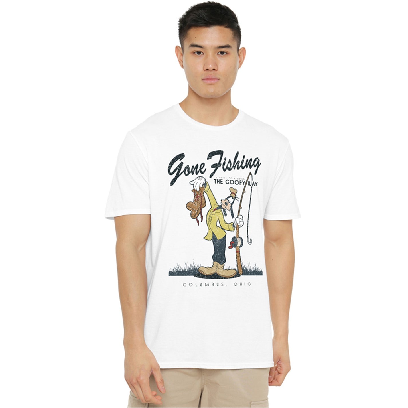 Disney | MICKEY & FRIENDS GOOFY GONE FISHING | White | FRASERS