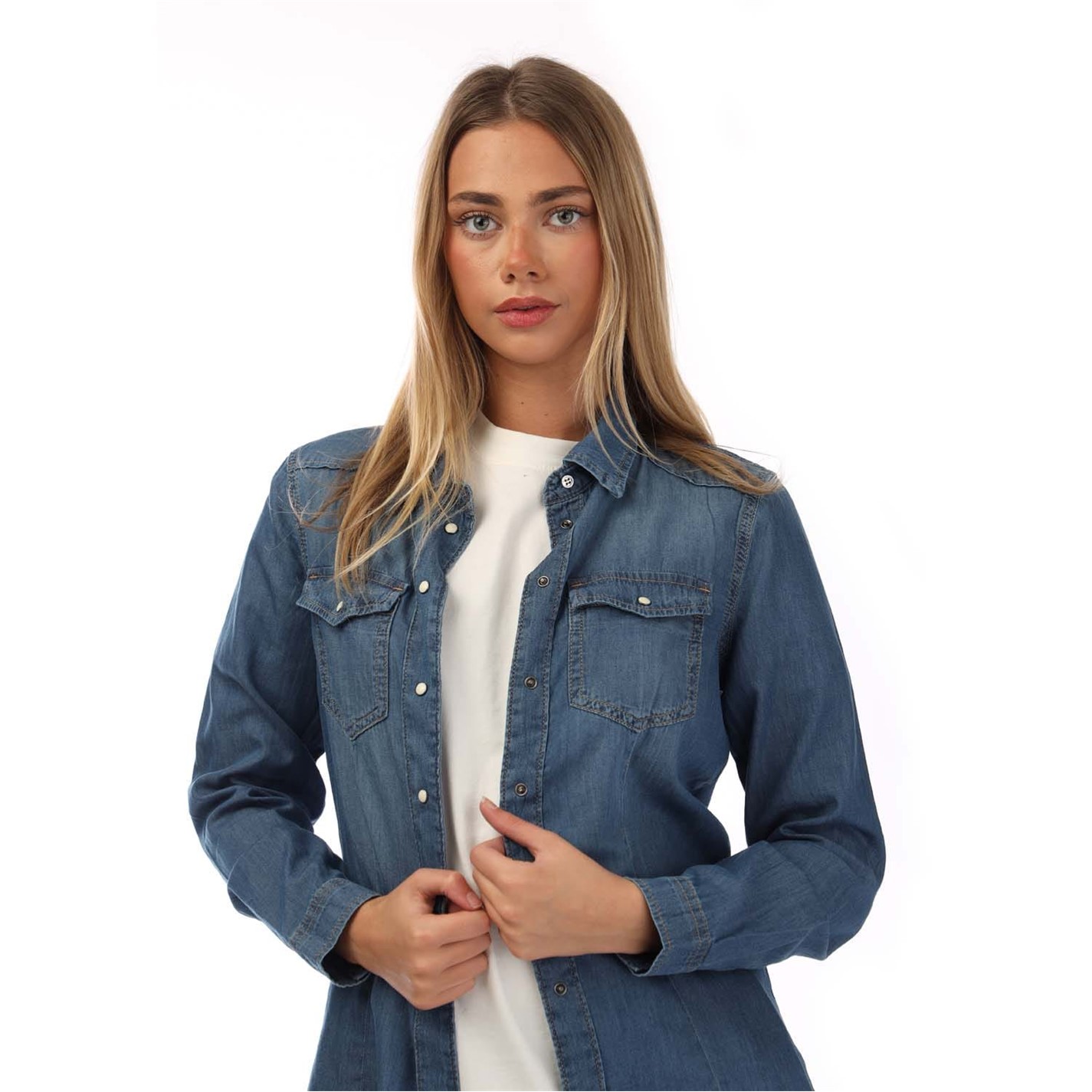 Only | Alexa Denim Shirt | Denim | FRASERS