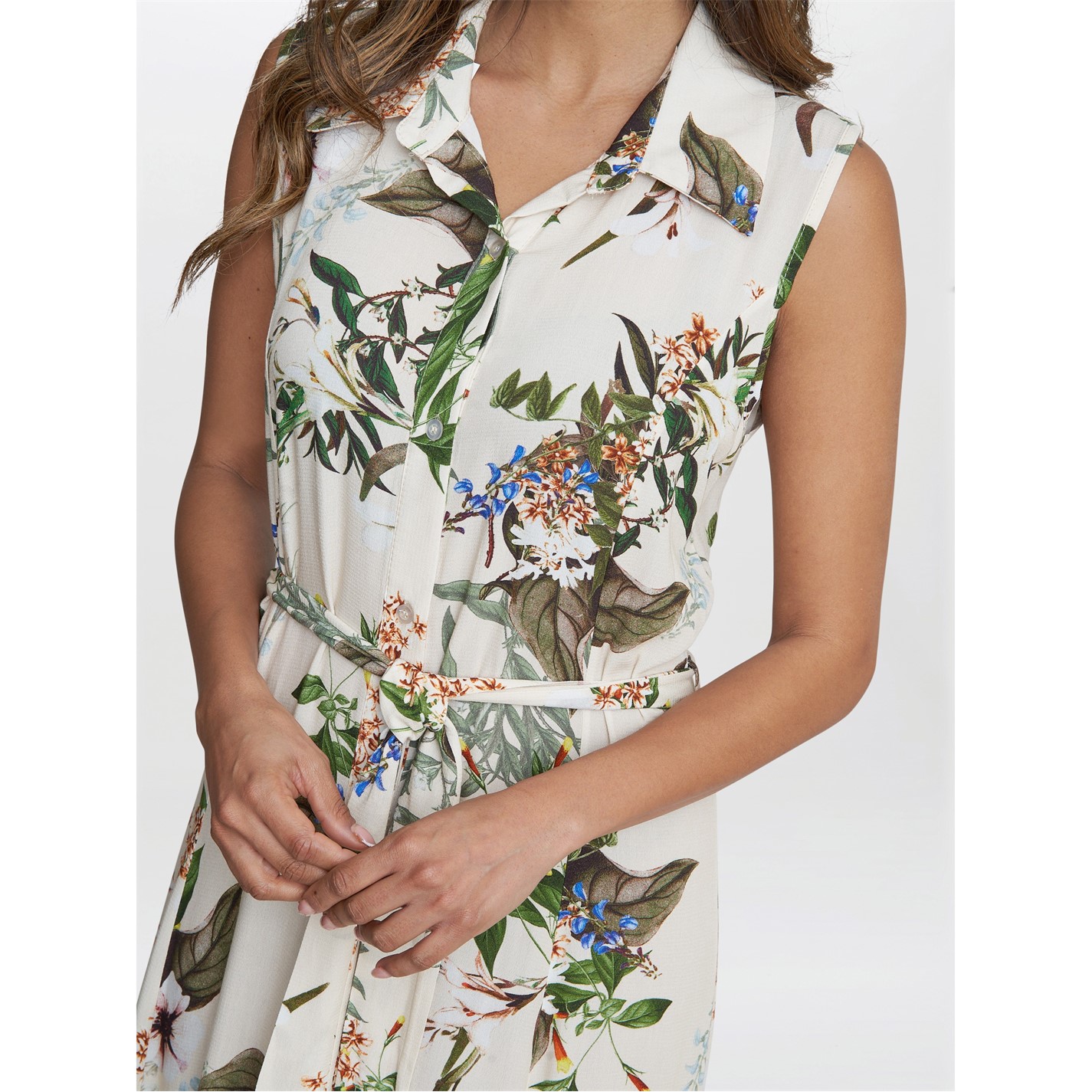 Gina Bacconi | Ariel Long Sleeveless Shirt Dress | Party Dresses | FRASERS