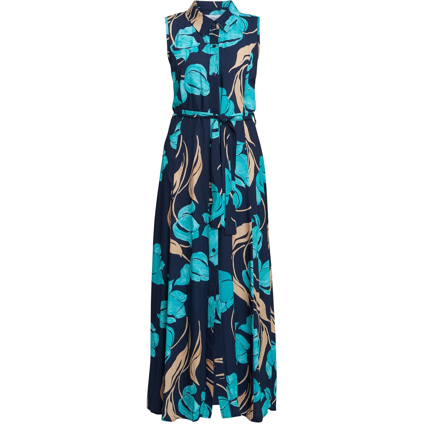 Gina Bacconi | Ariel Long Sleeveless Shirt Dress | Party Dresses | FRASERS