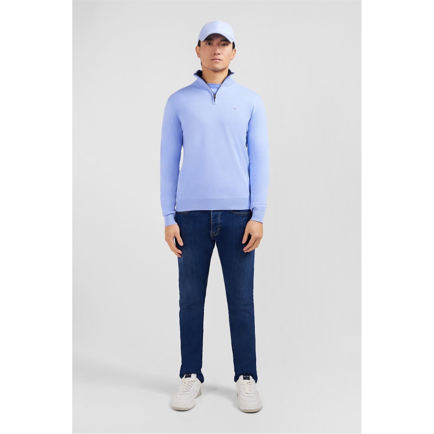 Eden Park | Navy blue cotton jersey jumper - | Jumpers | FRASERS