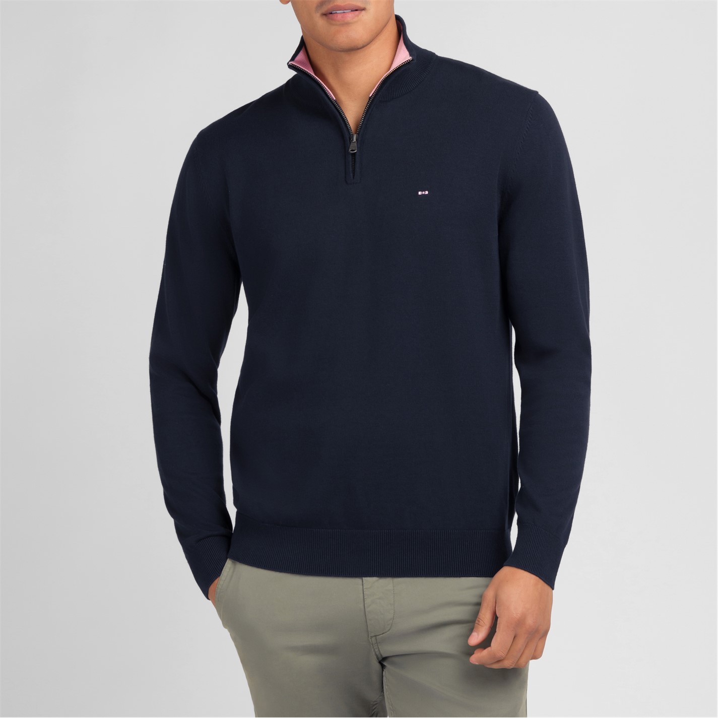 Eden Park | Navy blue cotton jersey jumper - | Jumpers | FRASERS