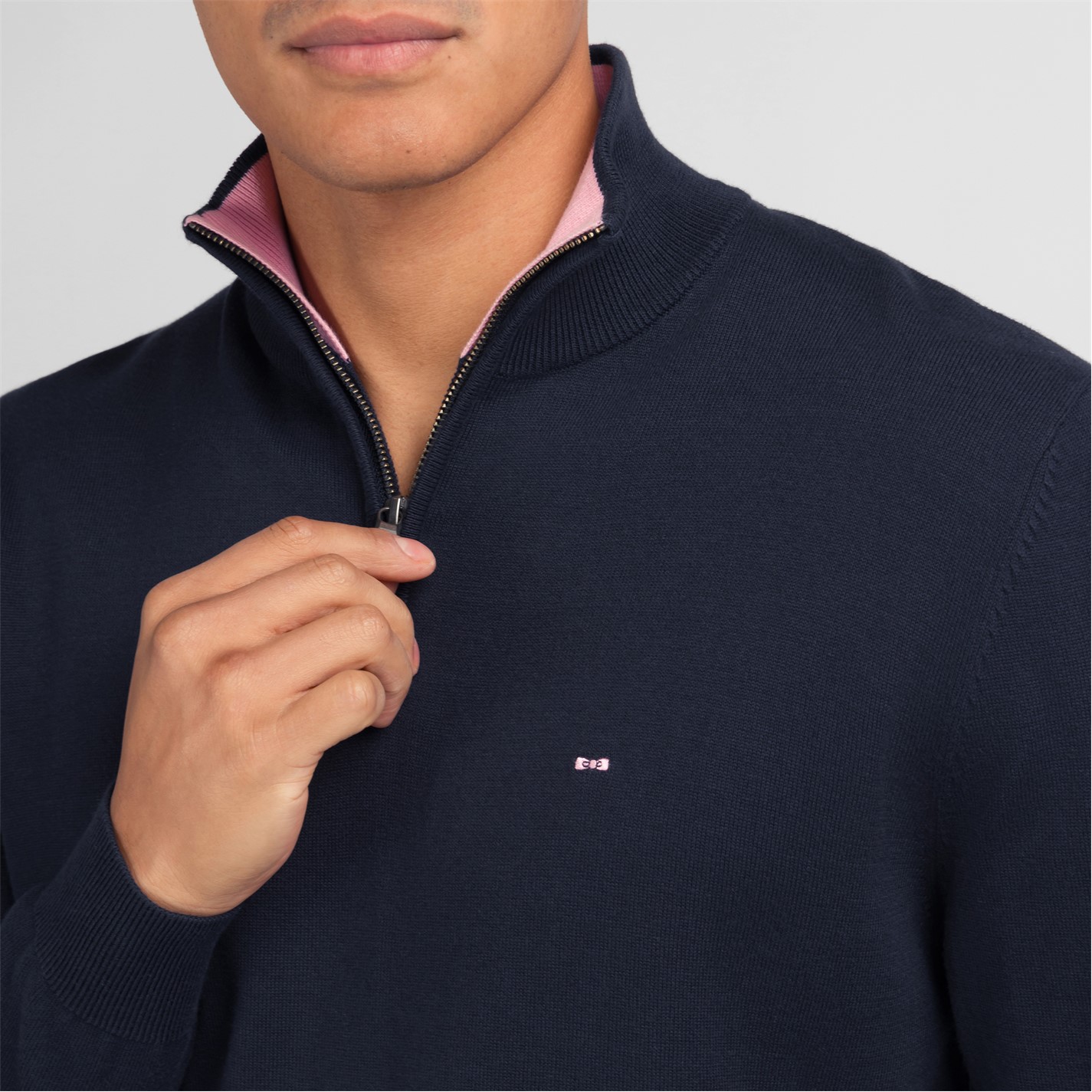 Eden Park | Navy blue cotton jersey jumper - | Jumpers | FRASERS
