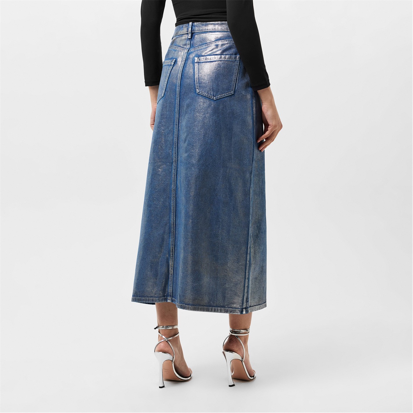 Vero Moda | VM Coated Denim Skirt | Lght Blue Denim | FRASERS