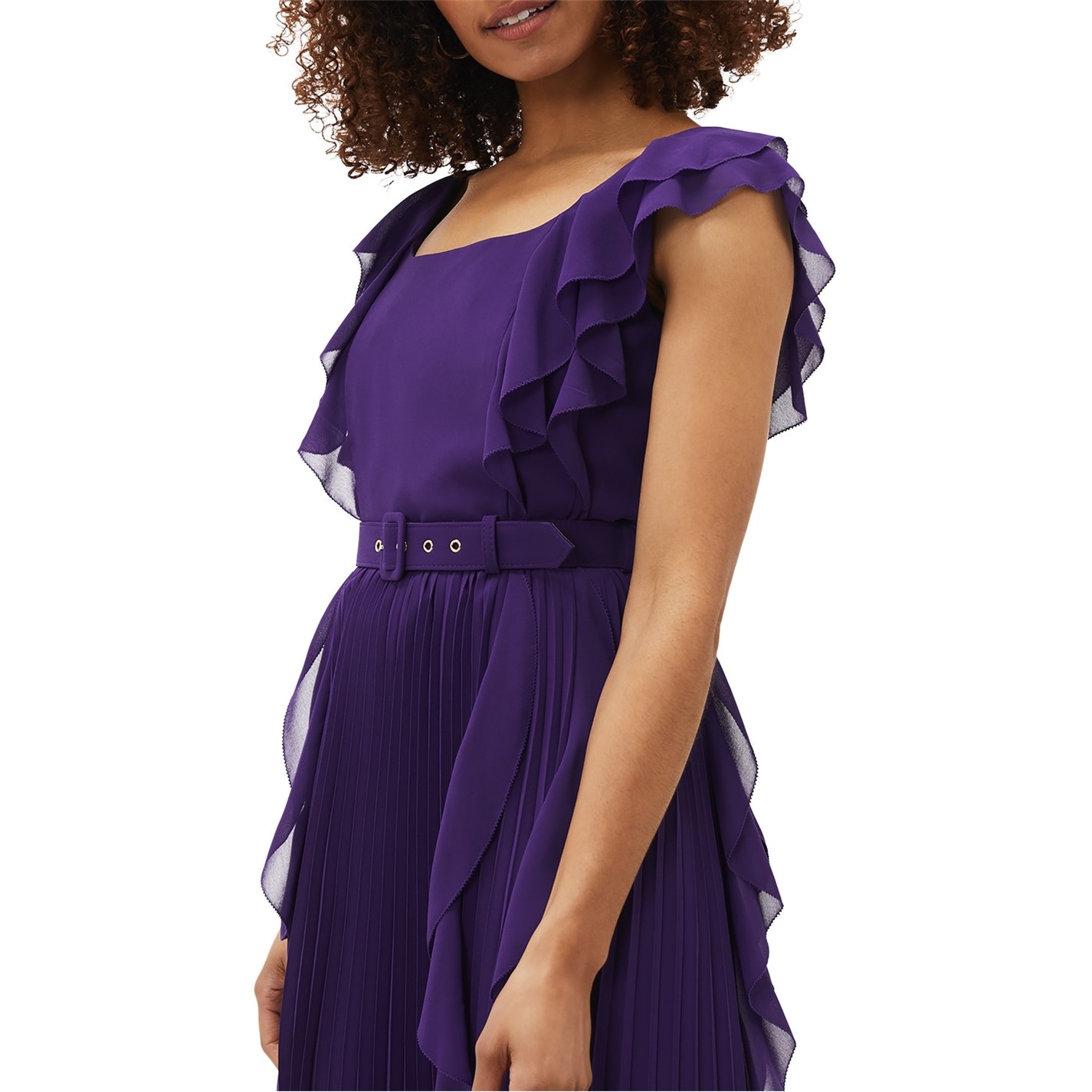 Phase Eight | Bailey Pleated Dress | Violet | FRASERS