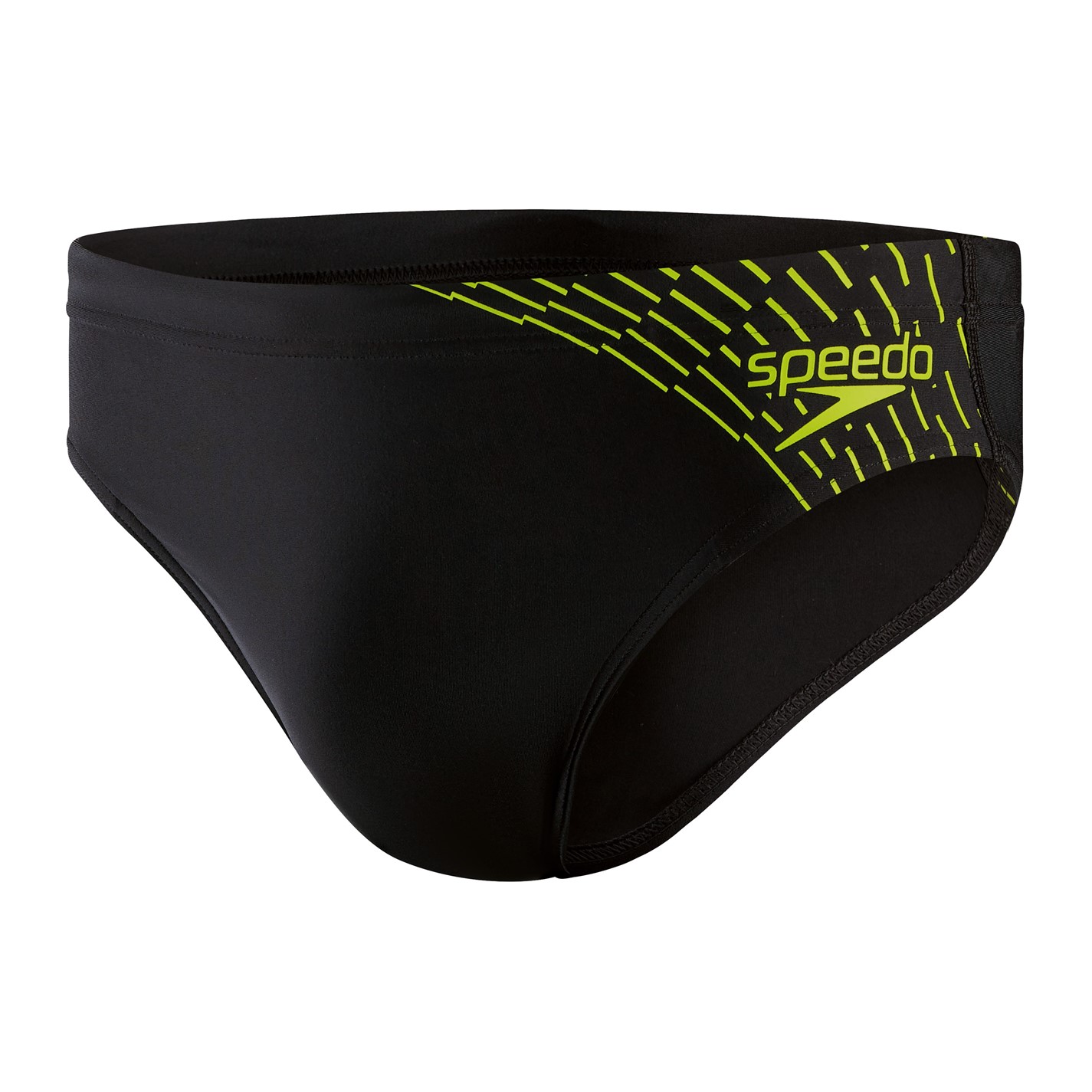 Speedo | Medley Logo 7cm Brief Mens | Black/Green | FRASERS