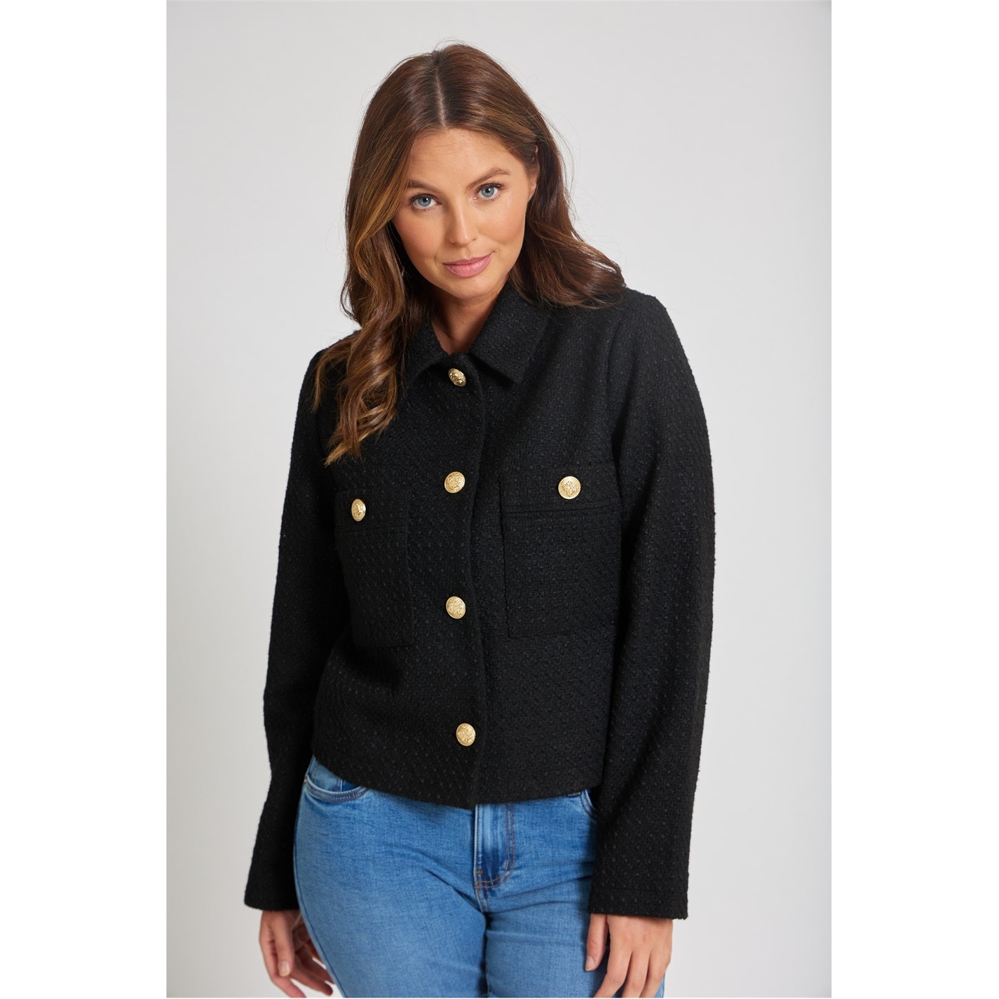 Be You | Boucle Cropped Jacket | Boucle Jackets | FRASERS