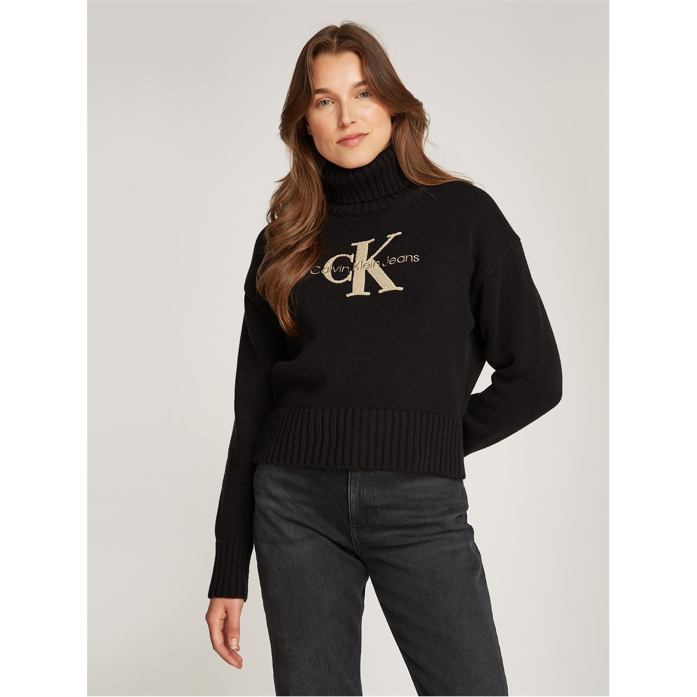 Calvin Klein Jeans | Funnel Neck Sweater | Jumpers | FRASERS