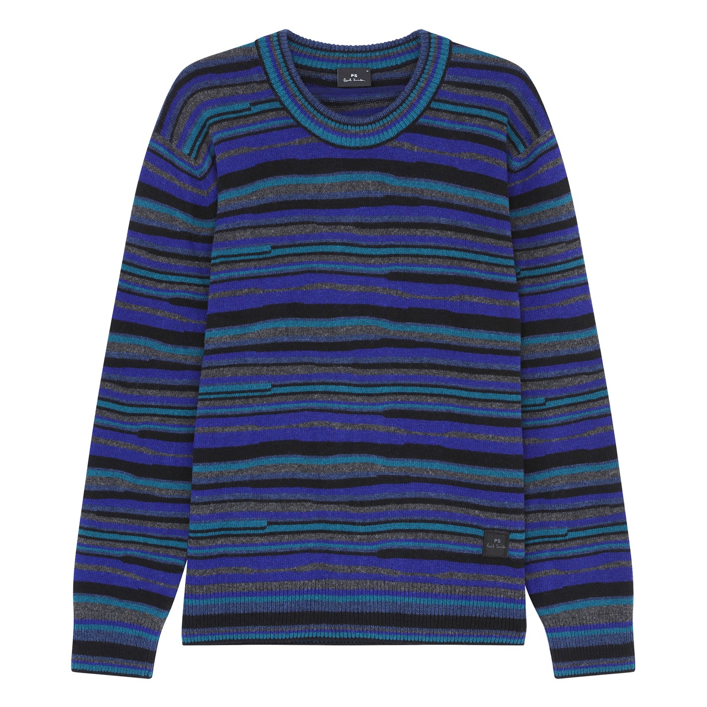 PS Paul Smith | Striped Knit Jumper | Blue 47 | FRASERS