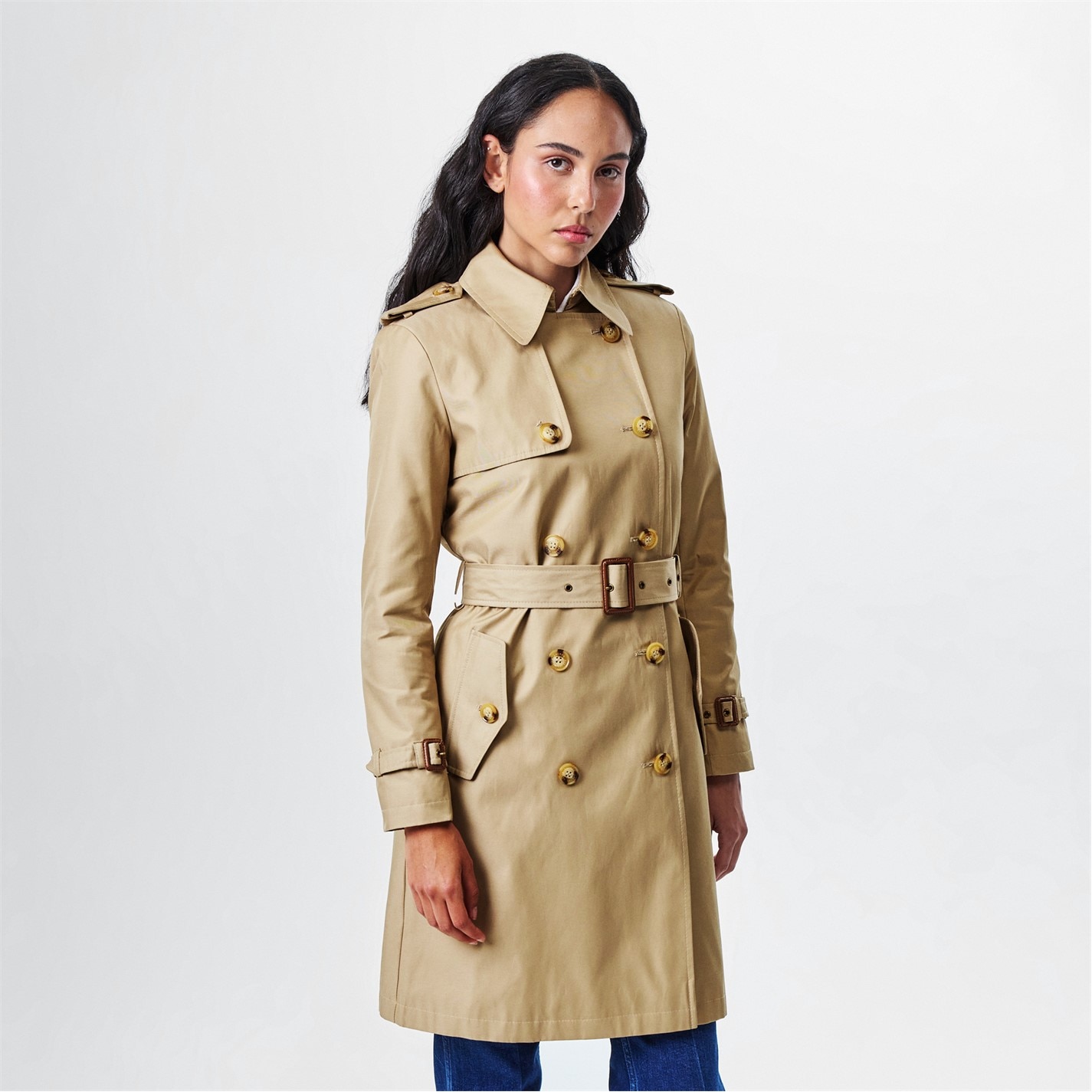 Lauren by Ralph Lauren | Double-Breasted Trench Coat | Trench Coats | FRASERS