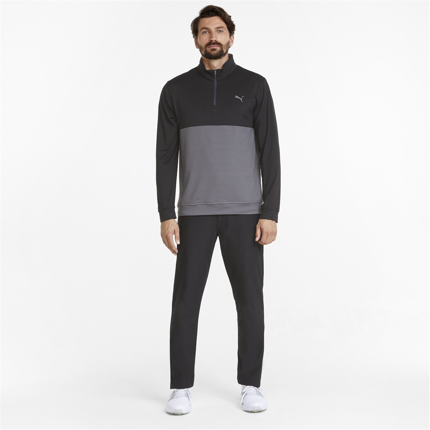 Puma | Gamer Colorblock quarter Zip Fleece Mens | 1/4 Zip Fleece Tops ...