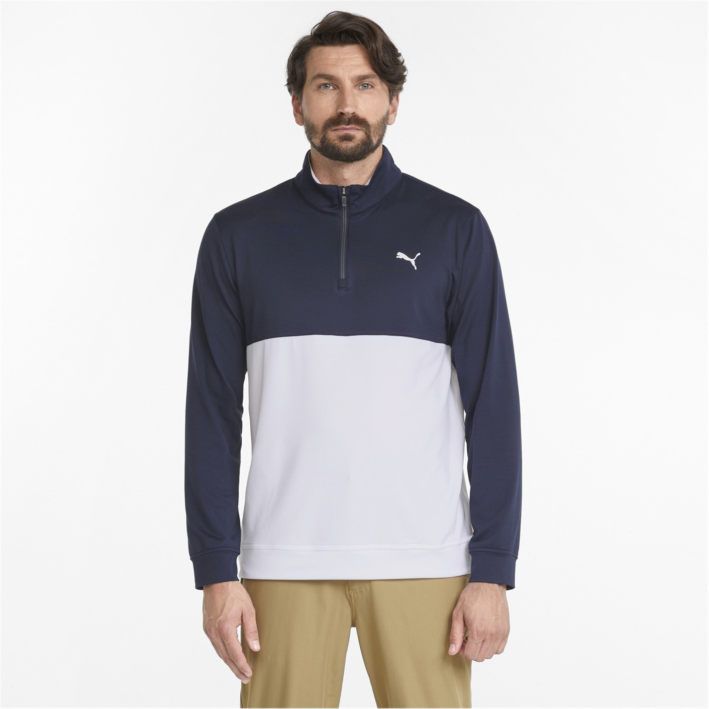 Puma | Gamer Colorblock quarter Zip Fleece Mens | 1/4 Zip Fleece Tops ...