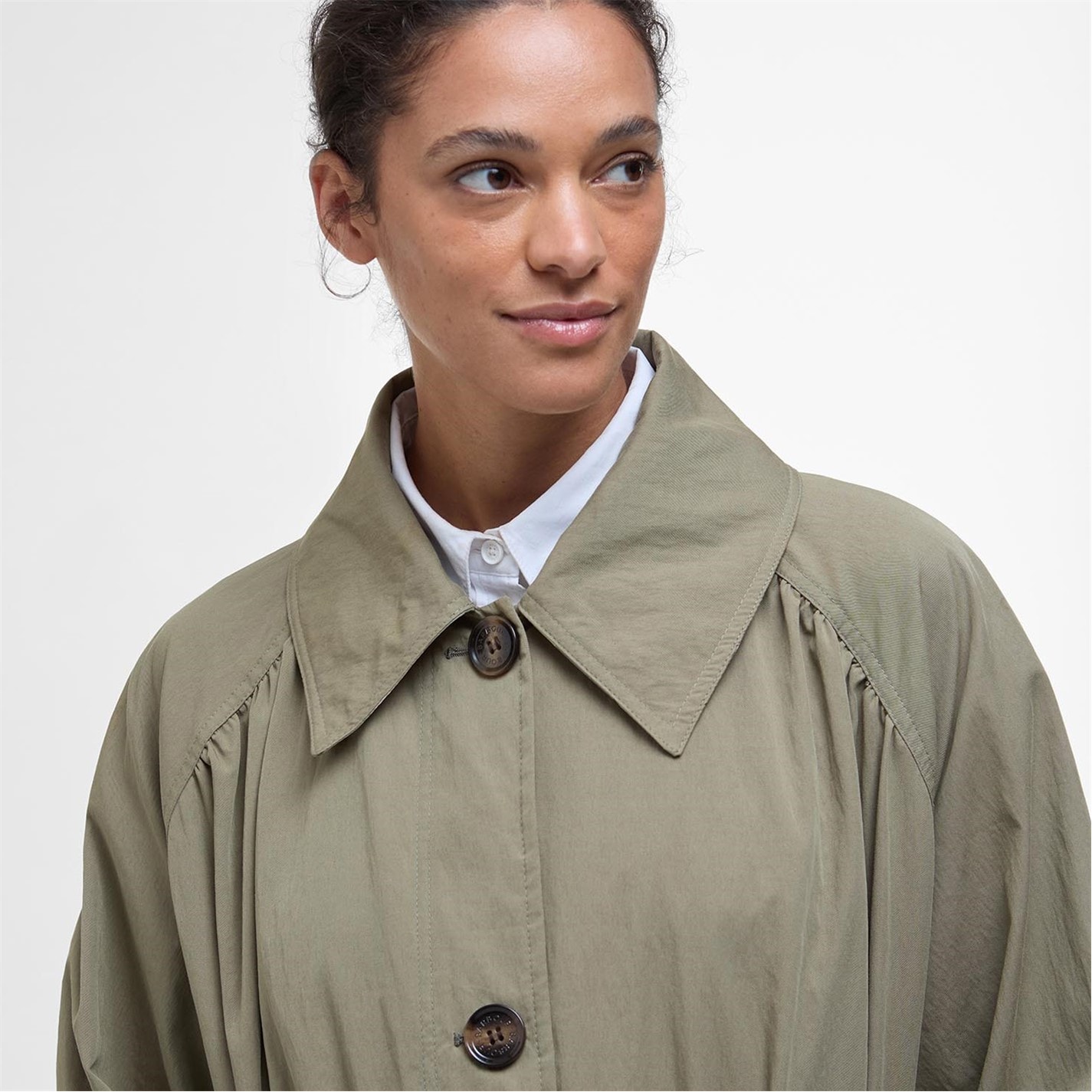 Barbour | Garbo Showerproof Trench Coat | Trench Coats | FRASERS