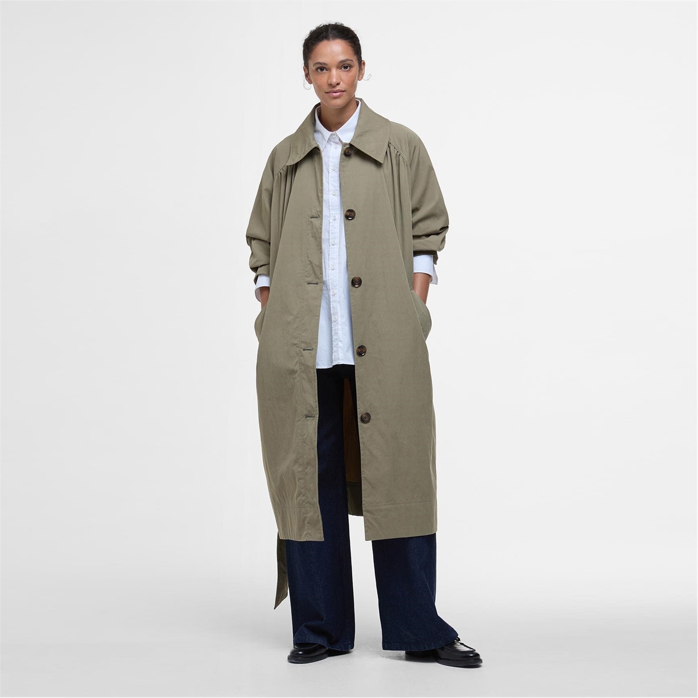 Barbour | Garbo Showerproof Trench Coat | Trench Coats | FRASERS