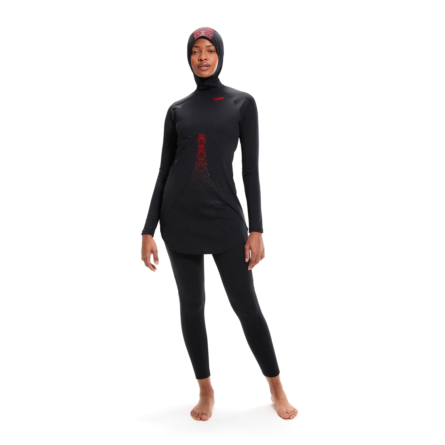 Speedo | Hydro-pro Modesty | Black/Fed Red | FRASERS