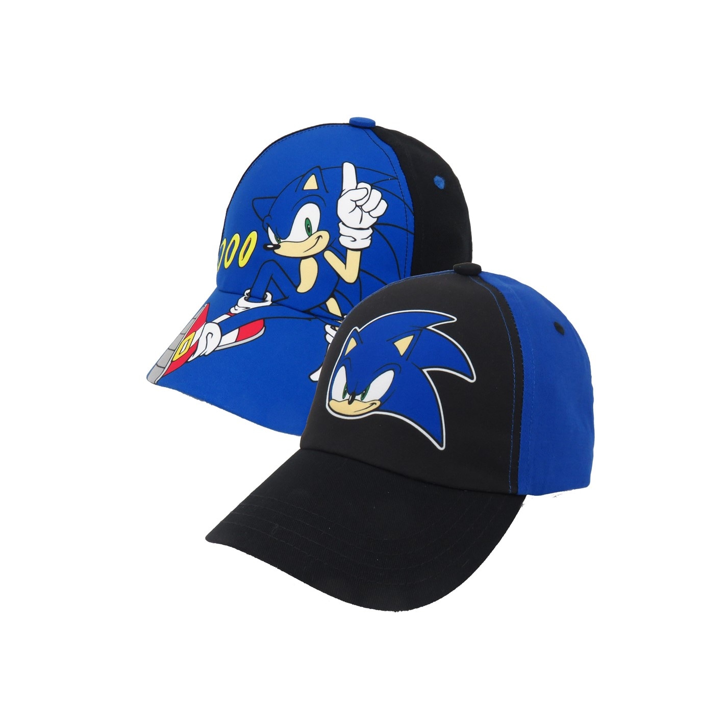 Sonic the Hedgehog | Sonic the Hedgehod Baseball Cap 2 Pack Childrens | Blue/Black | FRASERS