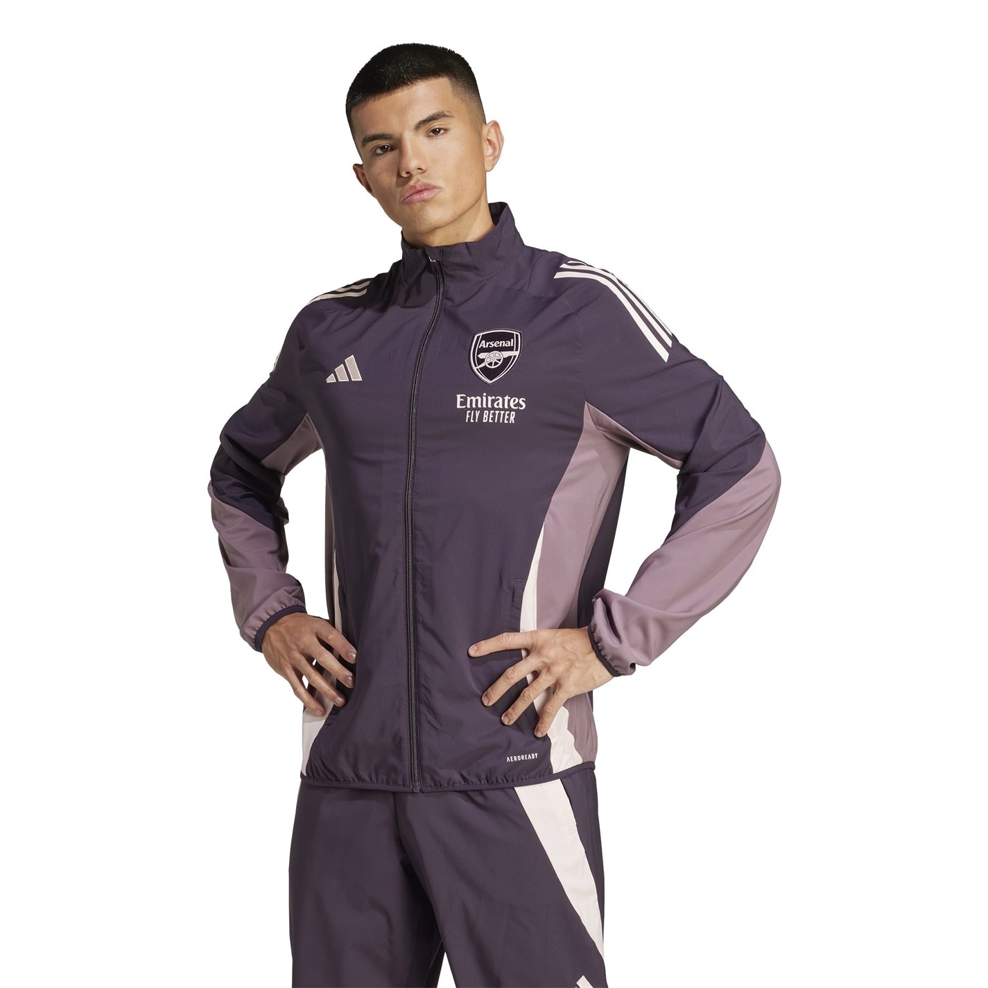 adidas | Arsenal Anthem Jacket 2024 2025 Adults | Aurora Black | FRASERS