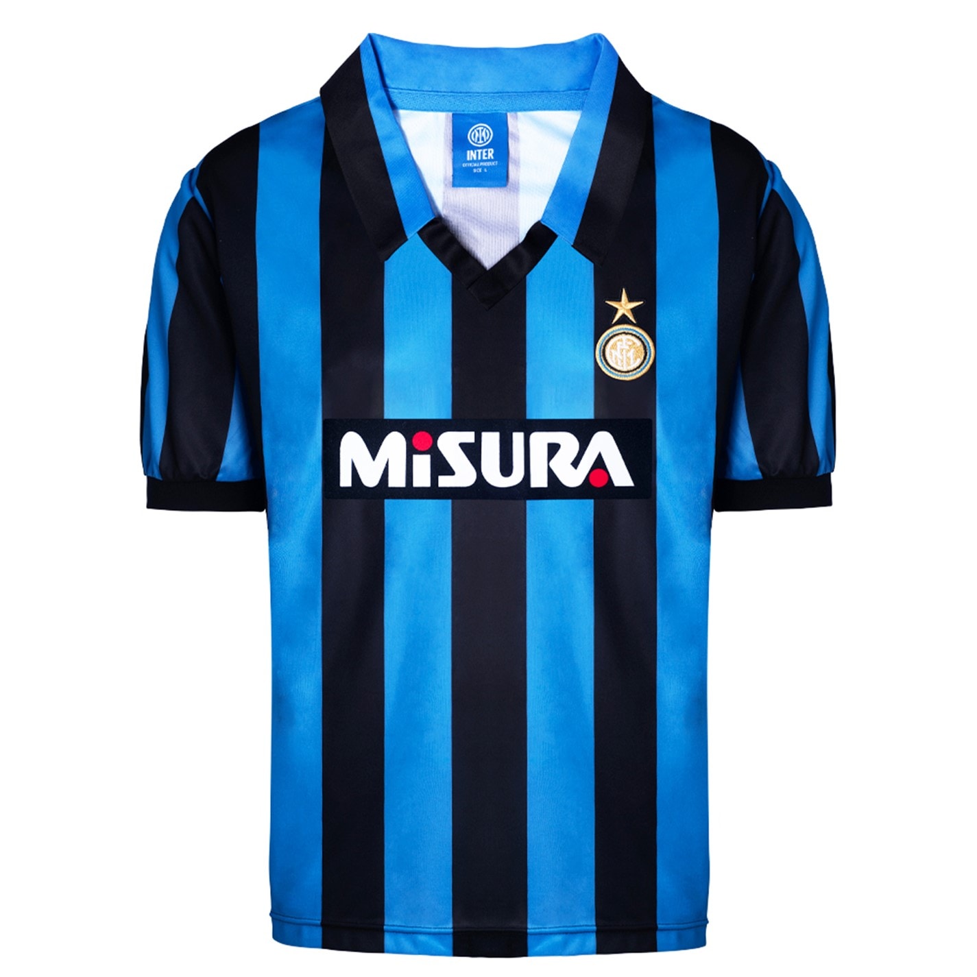 Score Draw | Inter Milan Retro Home Shirt 90 Adults | Blue/Black | FRASERS
