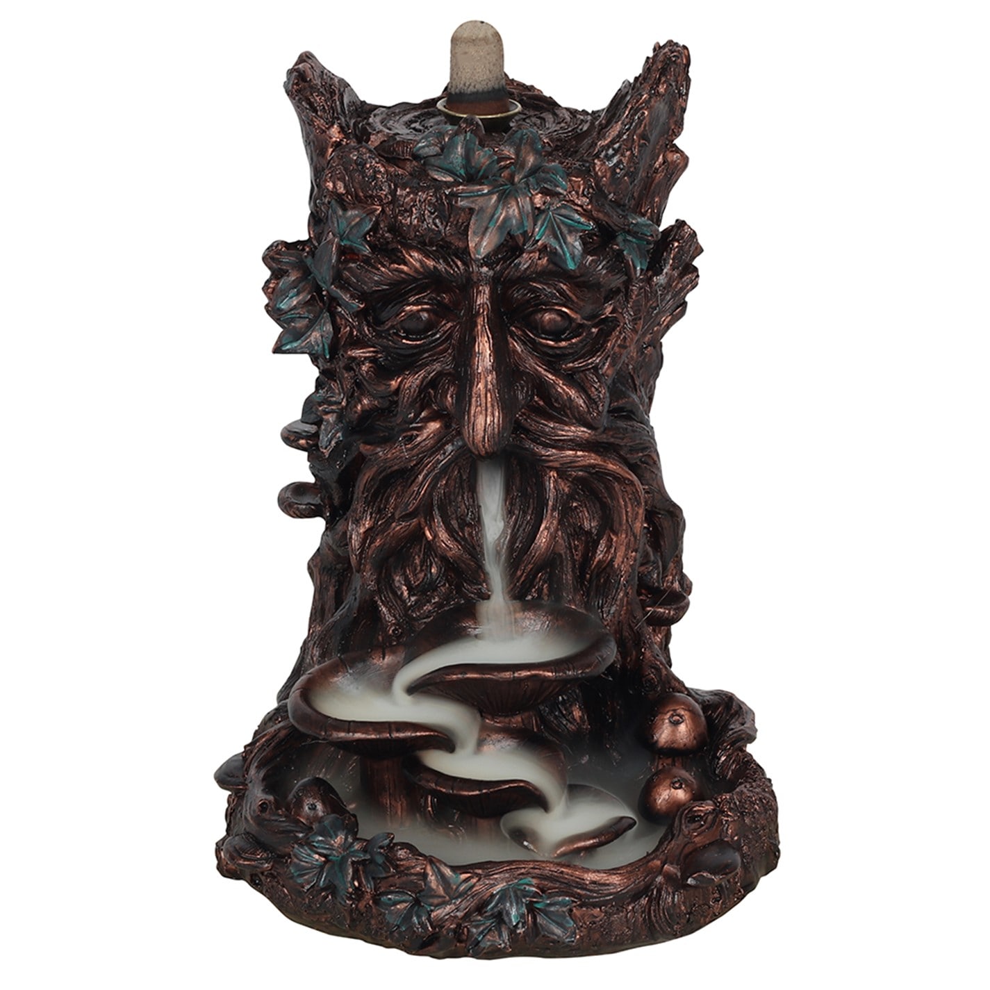Something Different | Bronze Effect Tree Man Backflow Incense Burner ...