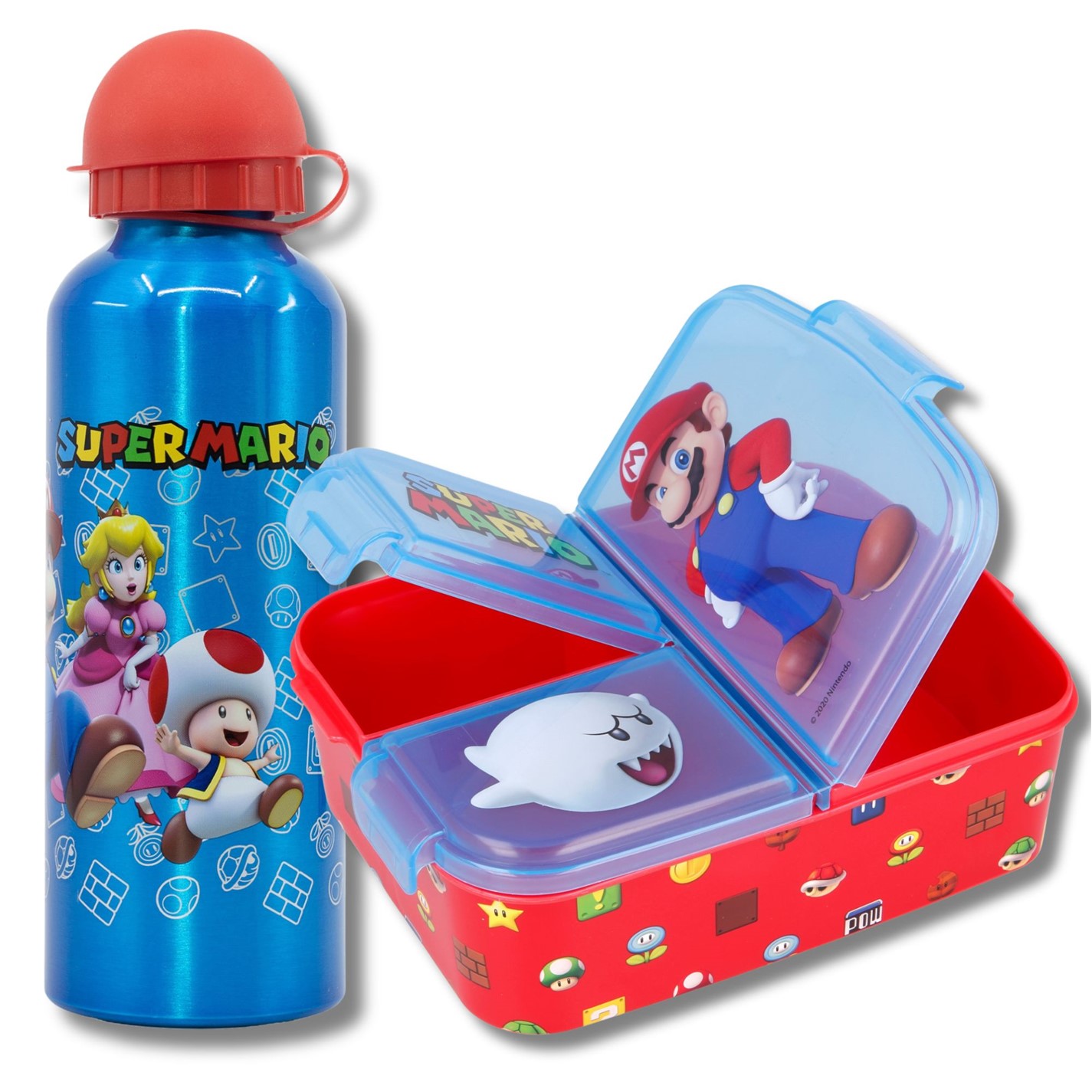 Super Mario | Super Mario Set With Aluminum Bottle (98860) | Red ...