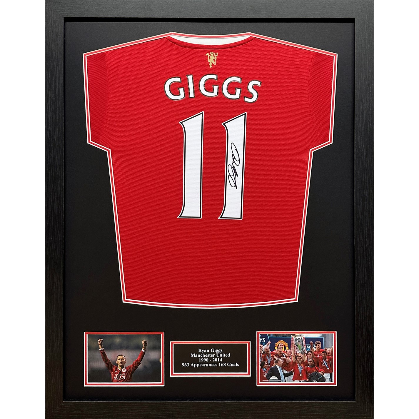 Team | Ryan Giggs signed & framed Manchester United shirt | Red | FRASERS