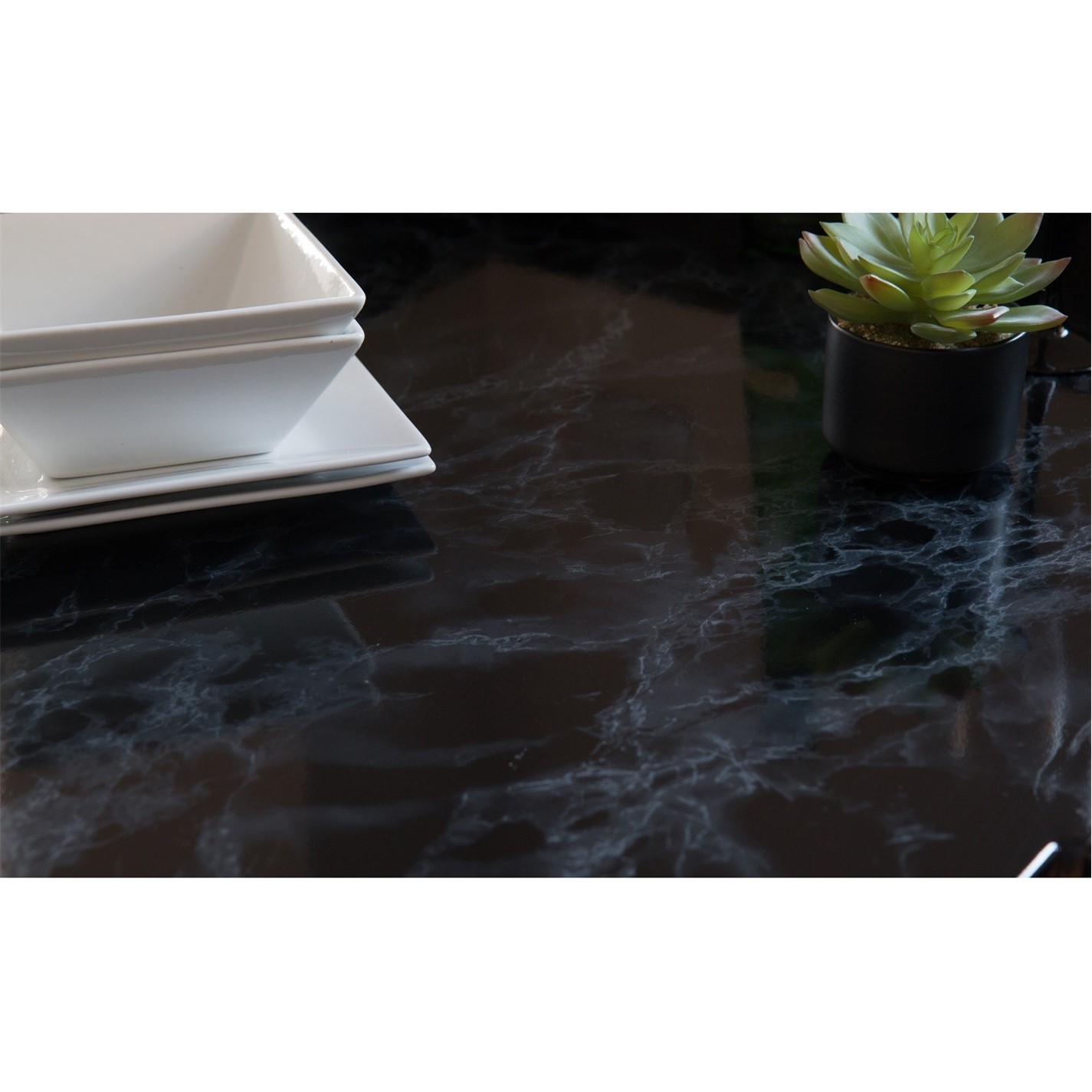 D C Fix | dc fix Marble Black Self Adhesive Vinyl Wrap | Black | FRASERS