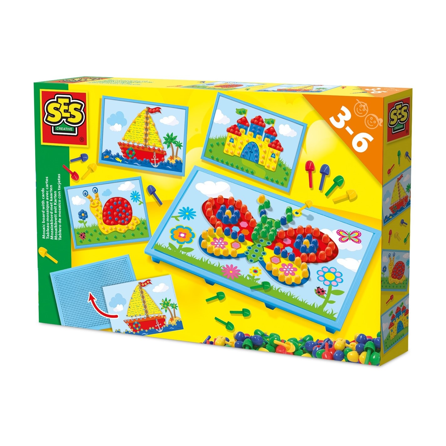 SES Creative | Mosaic board with cards | Multi | FRASERS